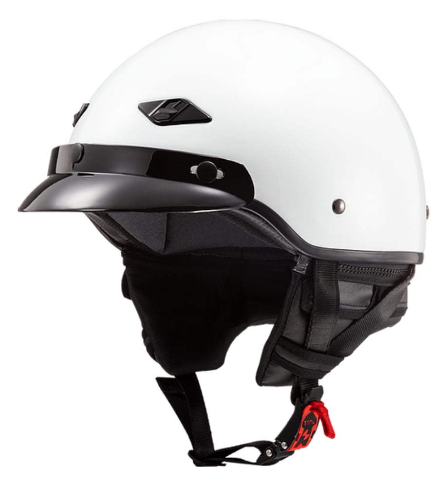 LS2 Bagger HH568 Motorcycle Half Helmet, DOT Approved, Pearl White SM ...