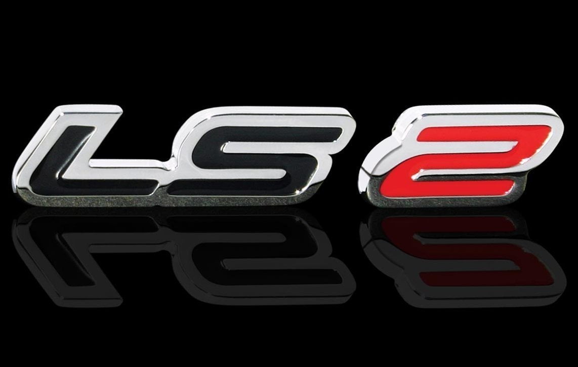 LS2 Billet Chrome Badge : Corvette 2005-2013 C6 & Z06 .5" tall ...