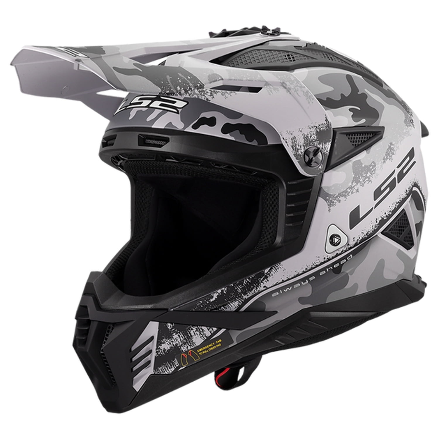 LS2 Gate II Carbine Full Face MX Motorcycle Helmet - Walmart.com