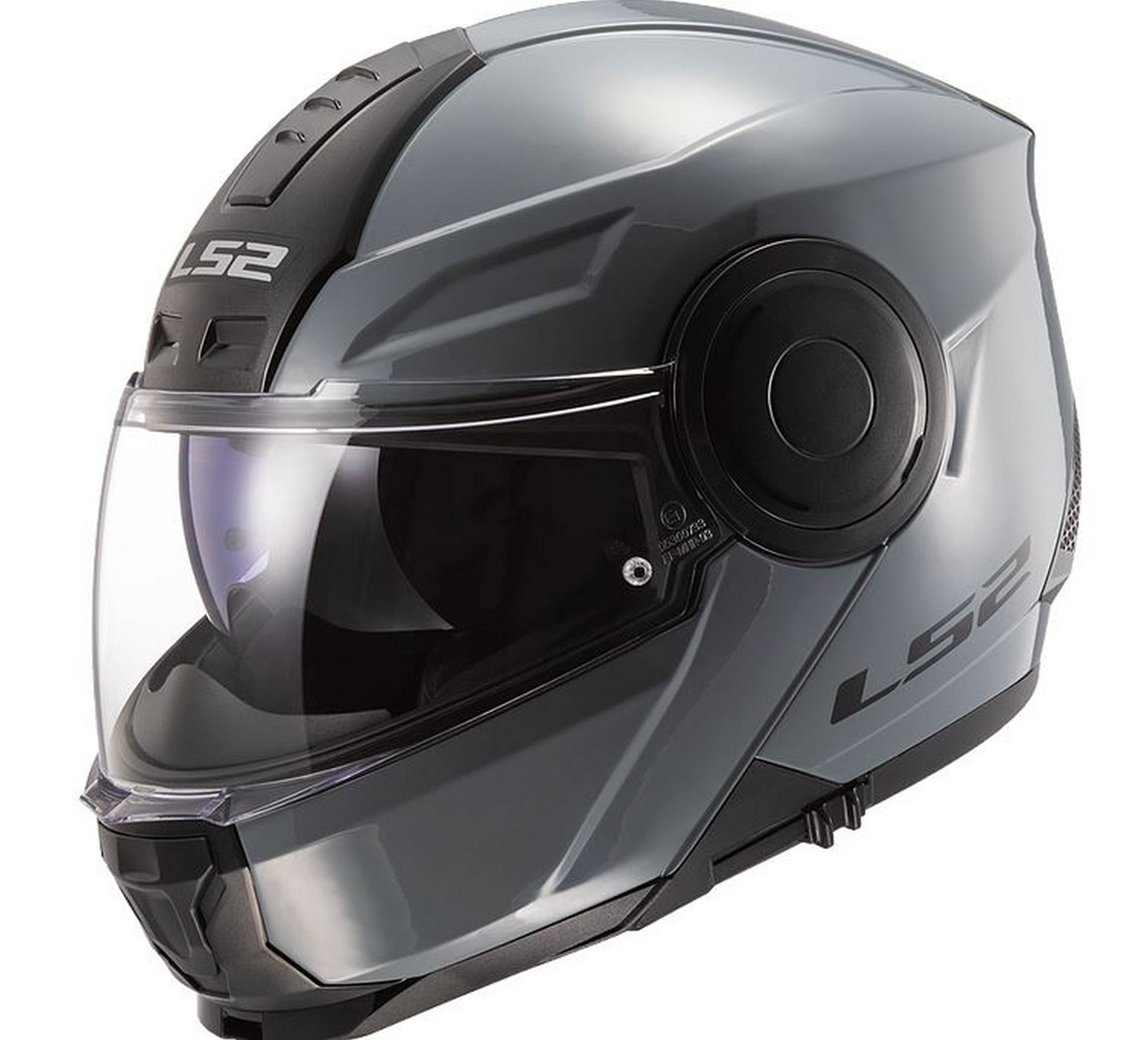 LS2 Horizon Modular Motorcycle Helmet Gloss Battleship Gray XL ...