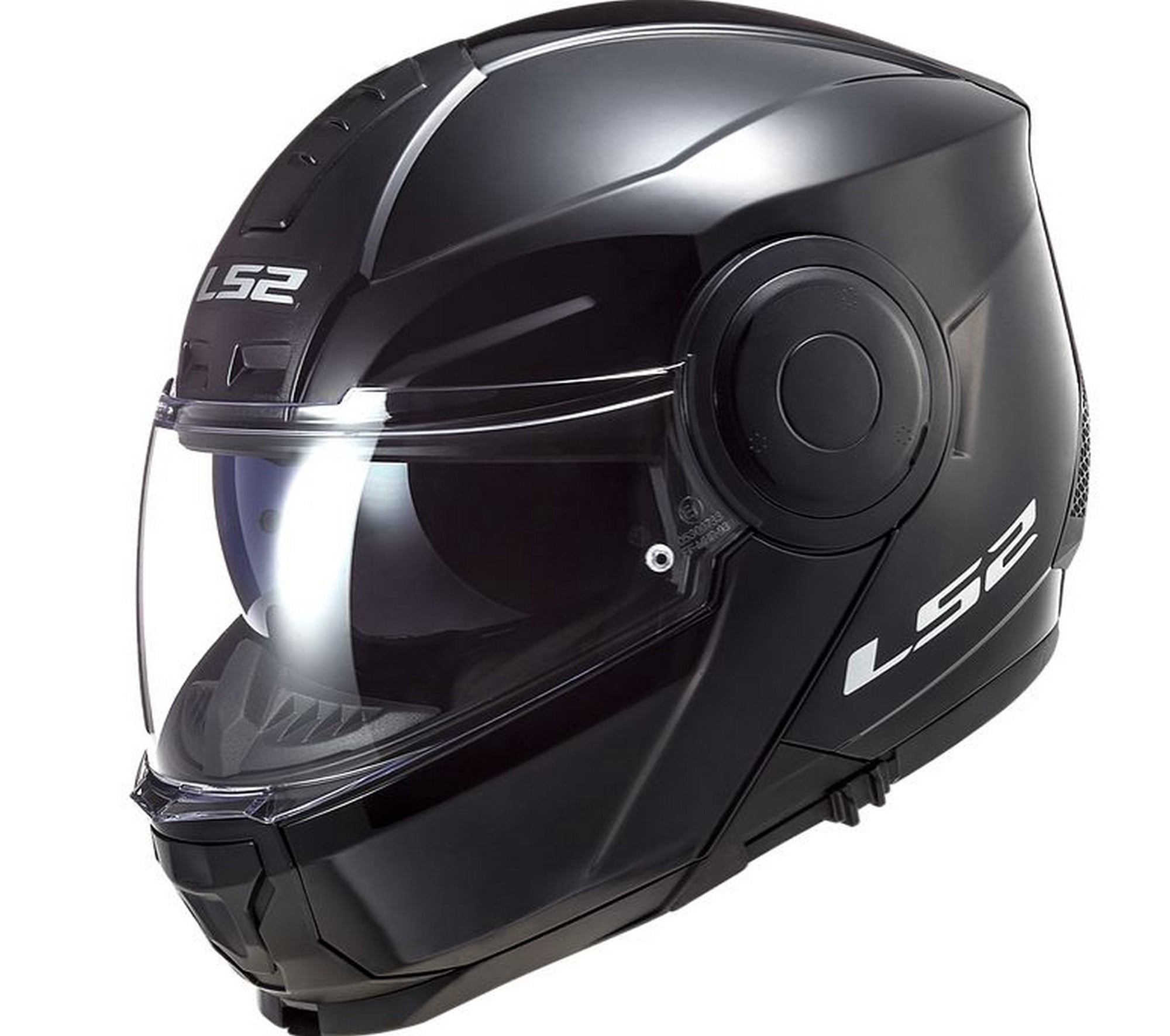 LS2 Horizon Modular Motorcycle Helmet Gloss Black XXL - Walmart.com