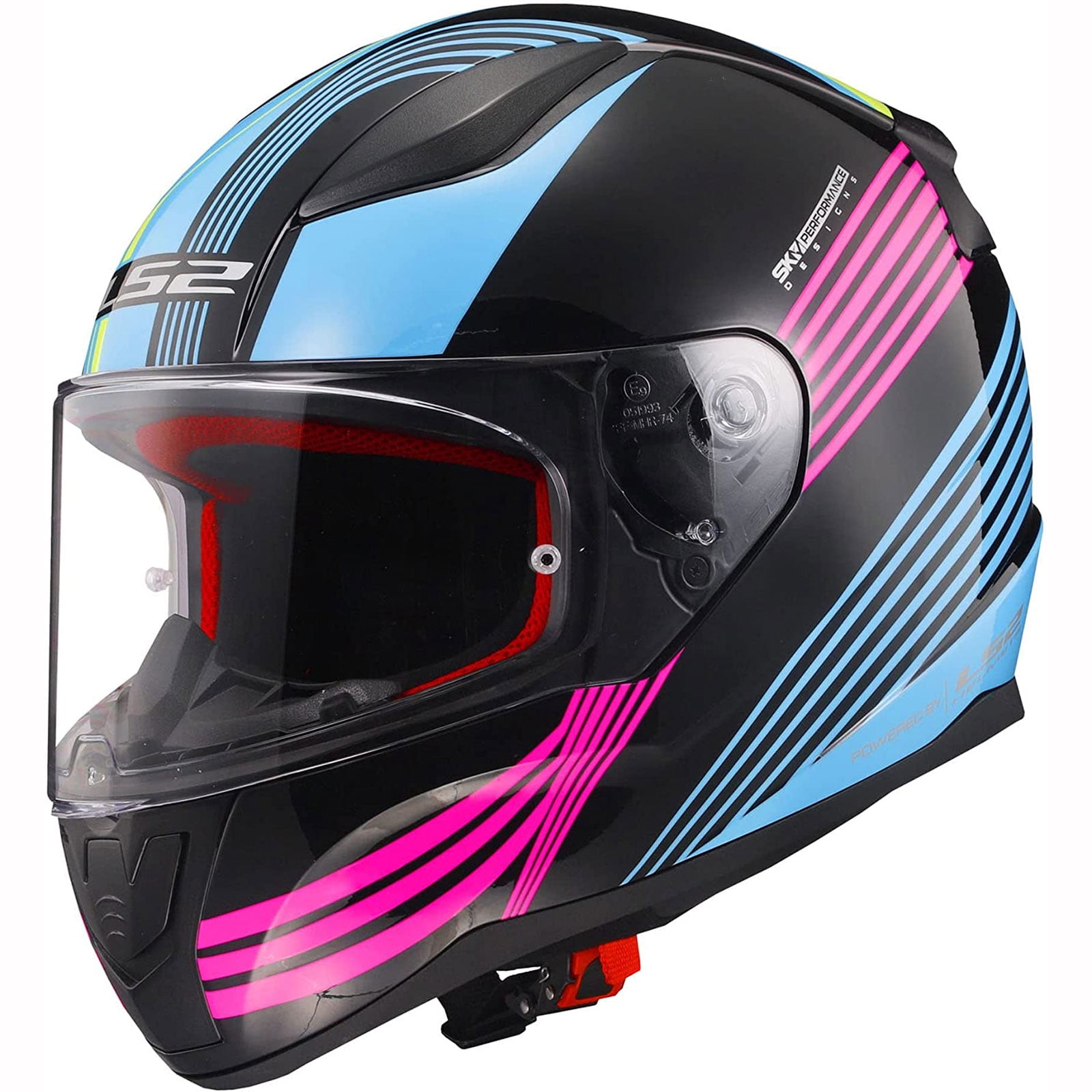LS2 Rapid Rad Black Light Blue Pink Helmet size 3X-Large - Walmart.com