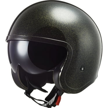 LS2 Spitfire Bomb Rider Gloss Brushed Alloy Helmet size Small - Walmart.com