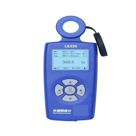LS330 Spectral Illuminance Meter Luxometer Light Meter Digital CCT UVI ...