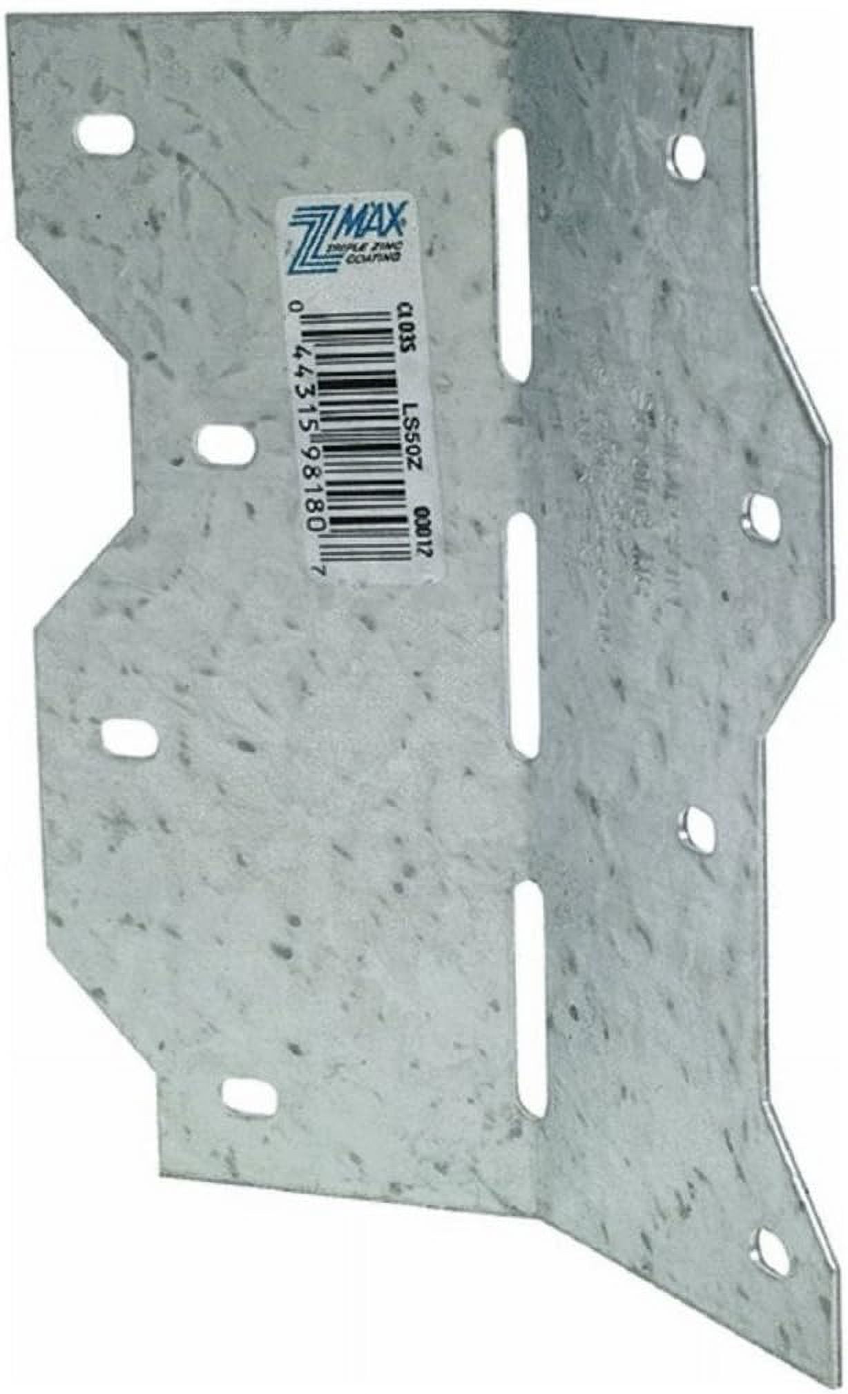 LS50Z ZMAX Galvanized 18-Gauge 4-7/8 in. Adjustable L-Angle 50-per Box ...