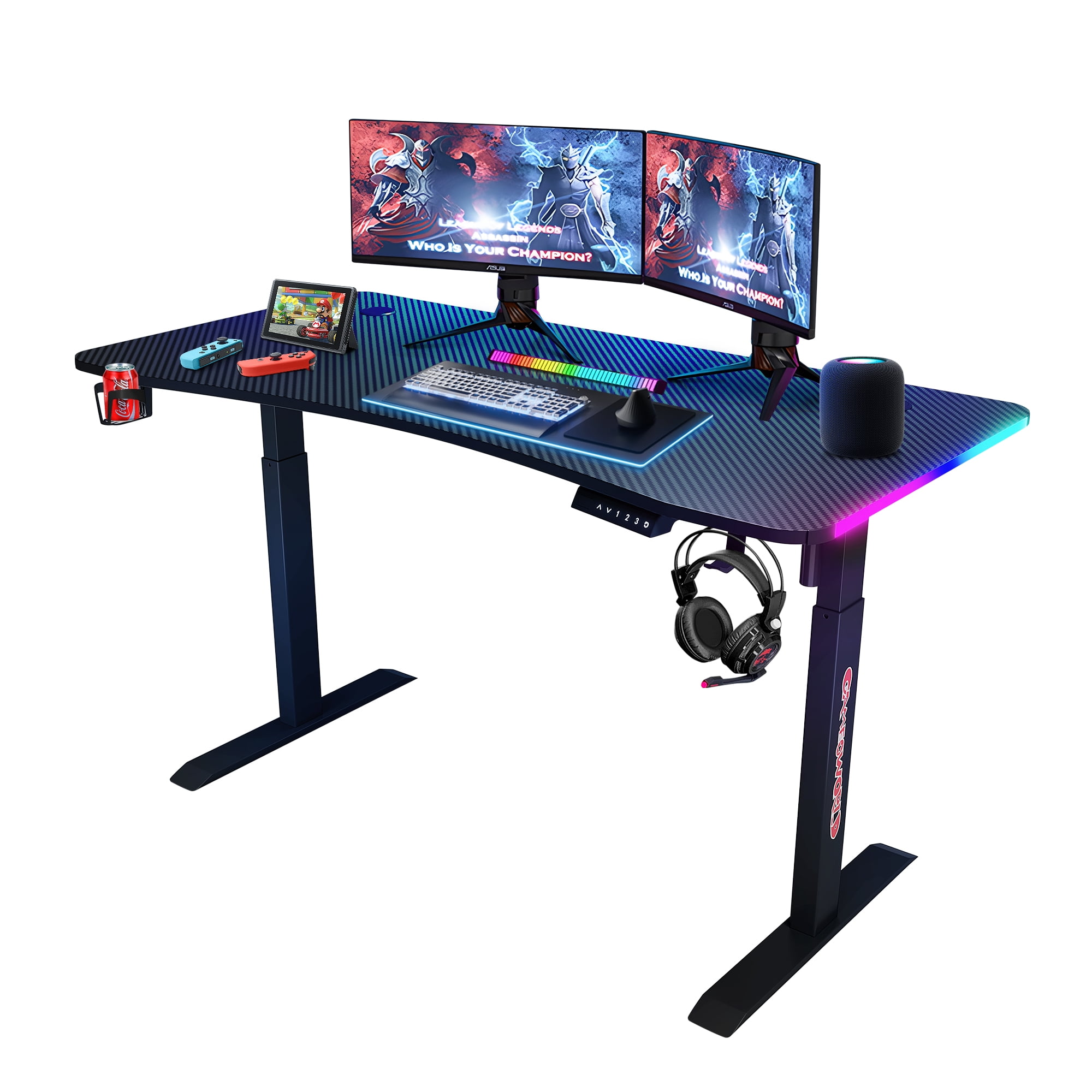 Standing Desk Adjustable Height- 55 x 24 Inches Whole Piece Desktop ...