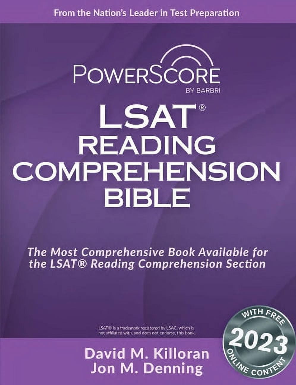 LSAT Bible: Powerscore LSAT Reading Comprehension Bible (Paperback) - Walmart.com