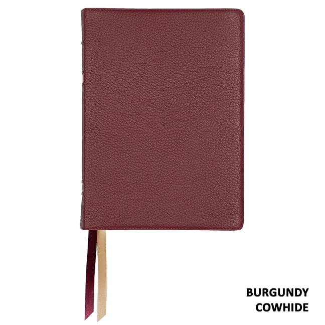 LSB Giant Print Reference Edition, Paste-Down Burgundy Cowhide ...