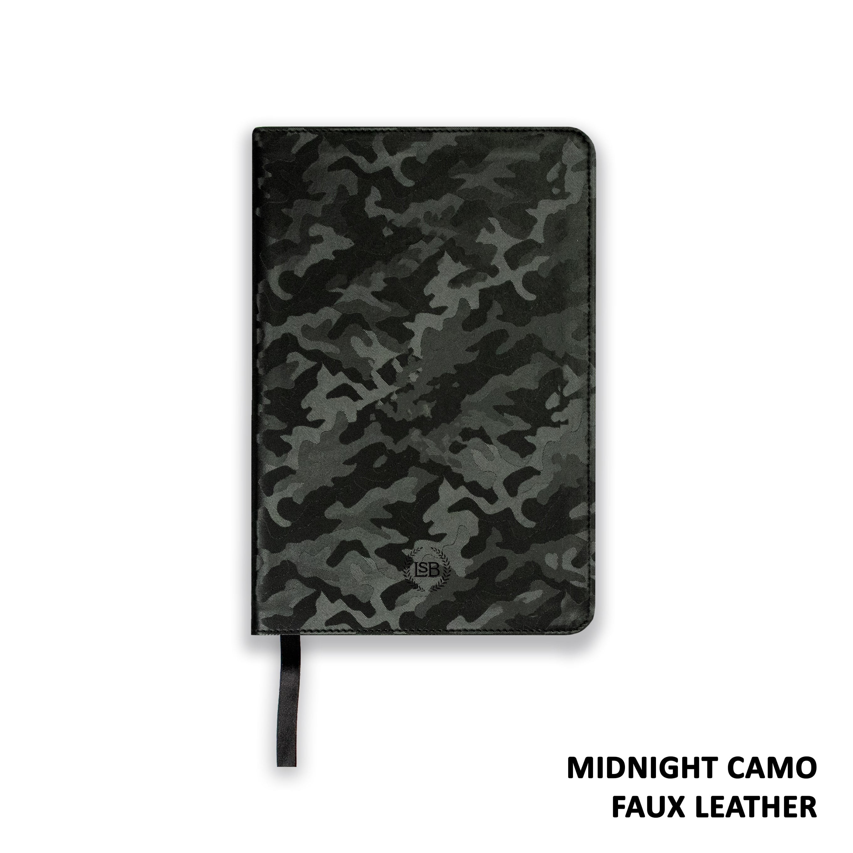 LSB Legacy Standard Bible/Compact Edition-Midnight Camo Paste-Down Faux ...