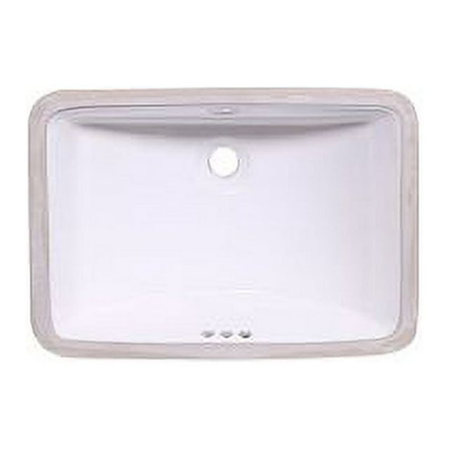 LSC6 Undermount Rectangular Ceramic Sink White - Walmart.com