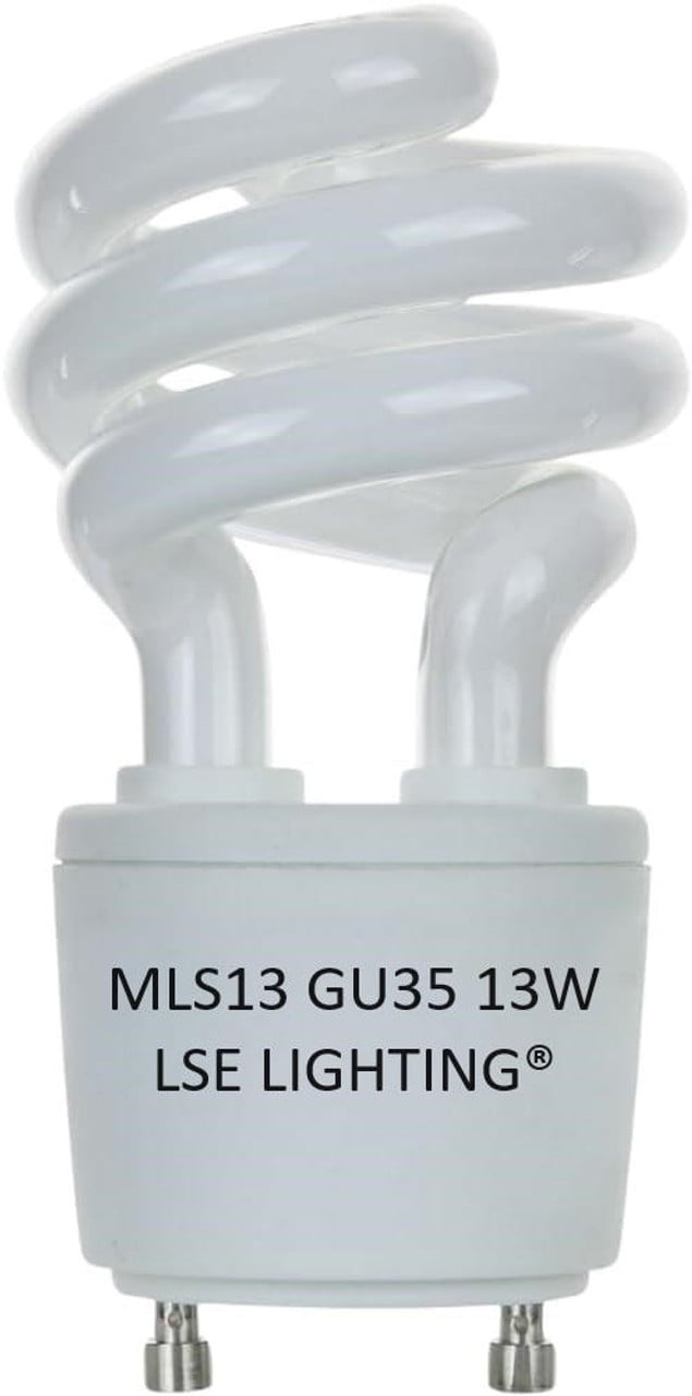 LSE Lighting 13 Watts MLS13GU35 Light Bulb, Quartz Glass, Bright ...
