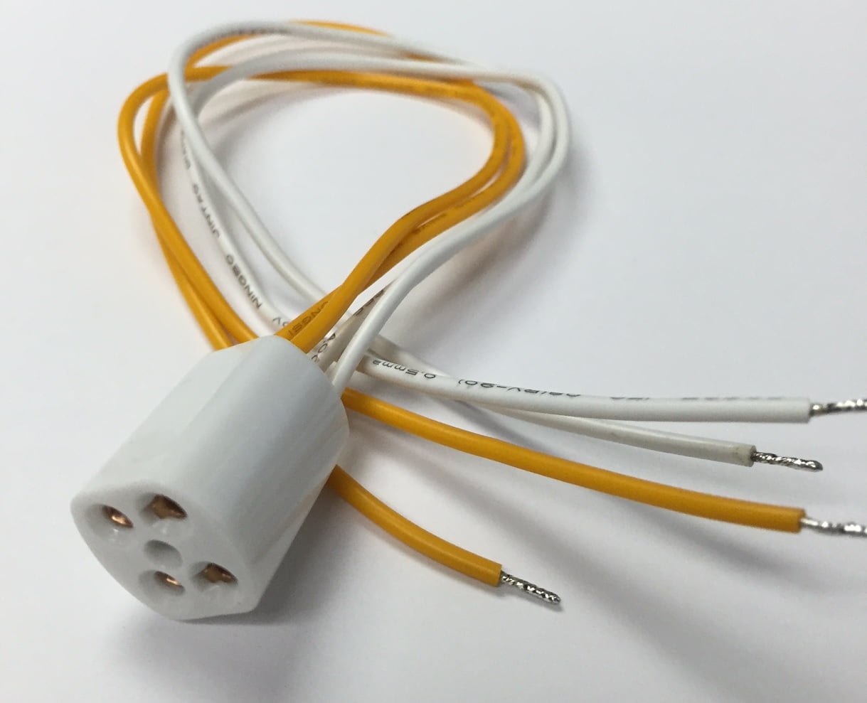 LSE Lighting 4pin T5 socket with a wire for Ultraviolet UV Bulbs UV-C ...