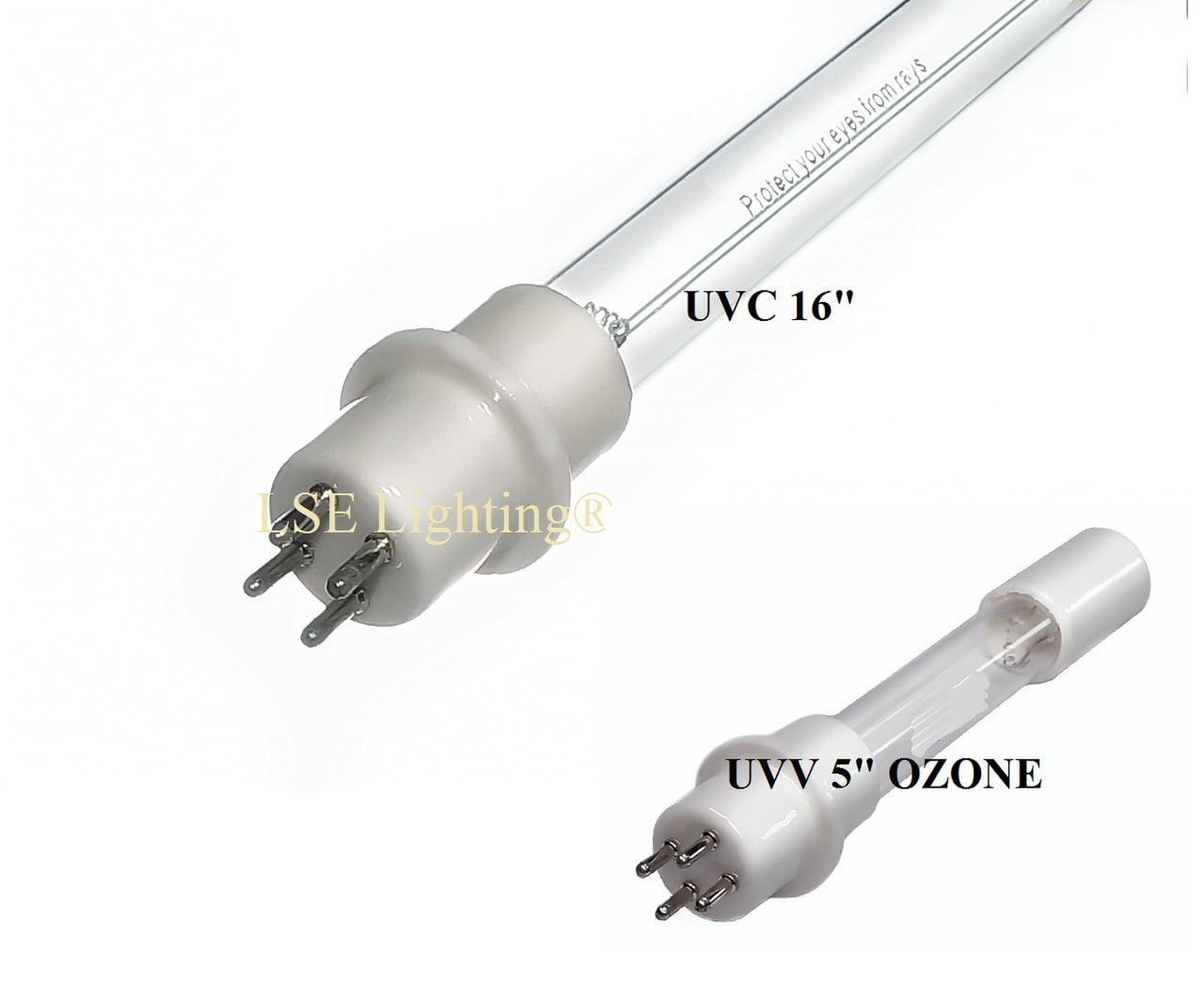 LSE Lighting Combo Package MUV403-16/5 1-UVC 16" and 1-UVV 5" - Walmart.com