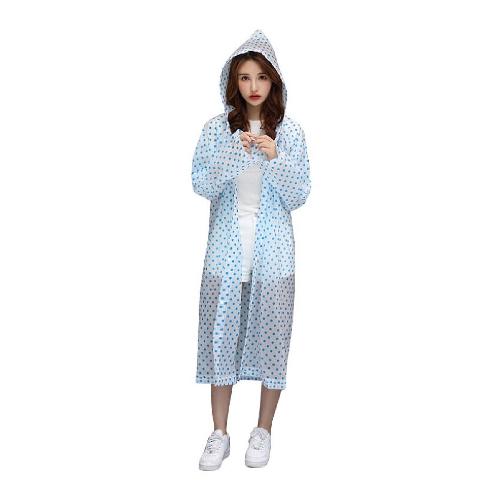 LSFYSZD Adult Raincoat, Unisex Waterproof Rain Poncho Long Sleeve Hood ...