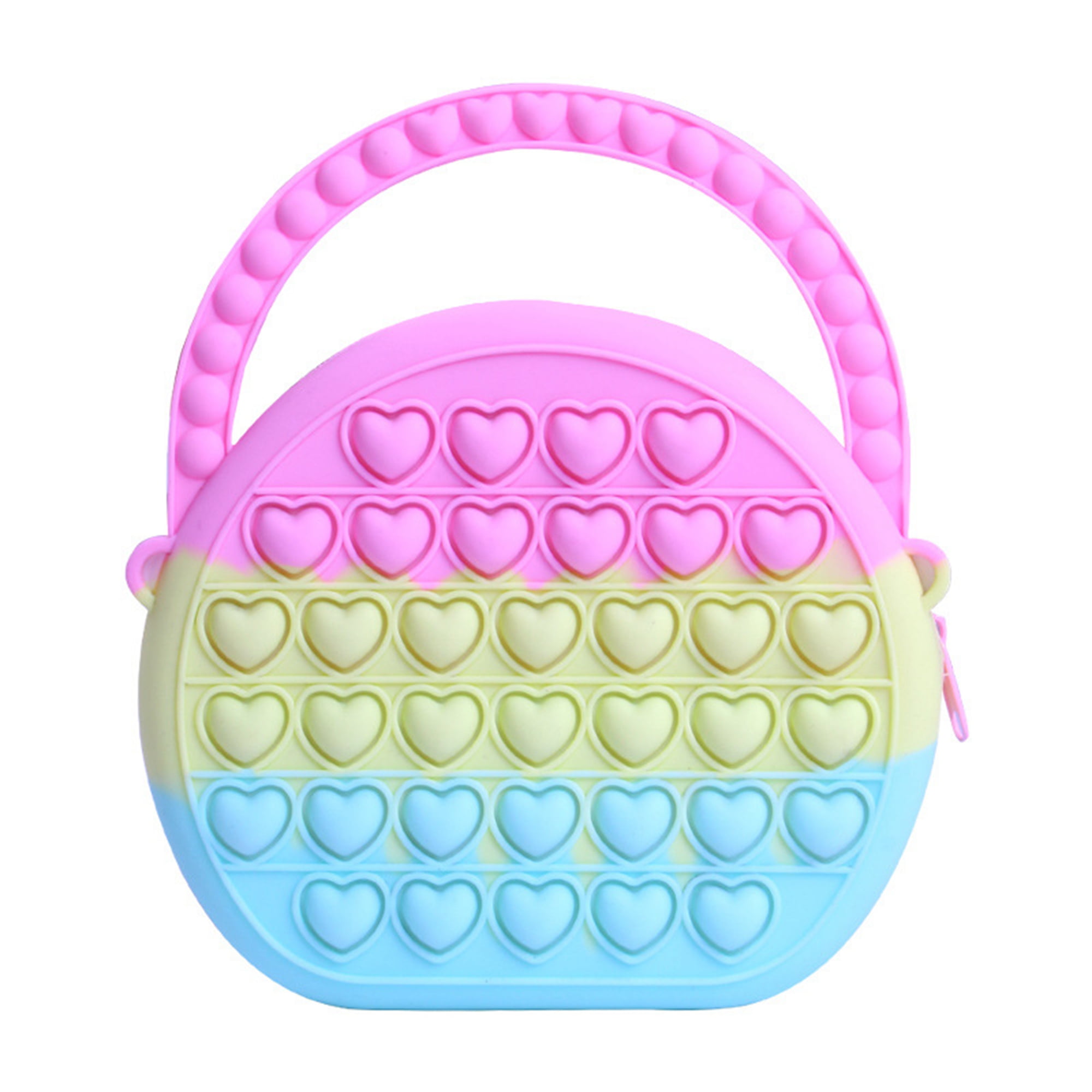 LSFYSZD Colorful Square/Round Handbags Creative Finger Press Bubble ...