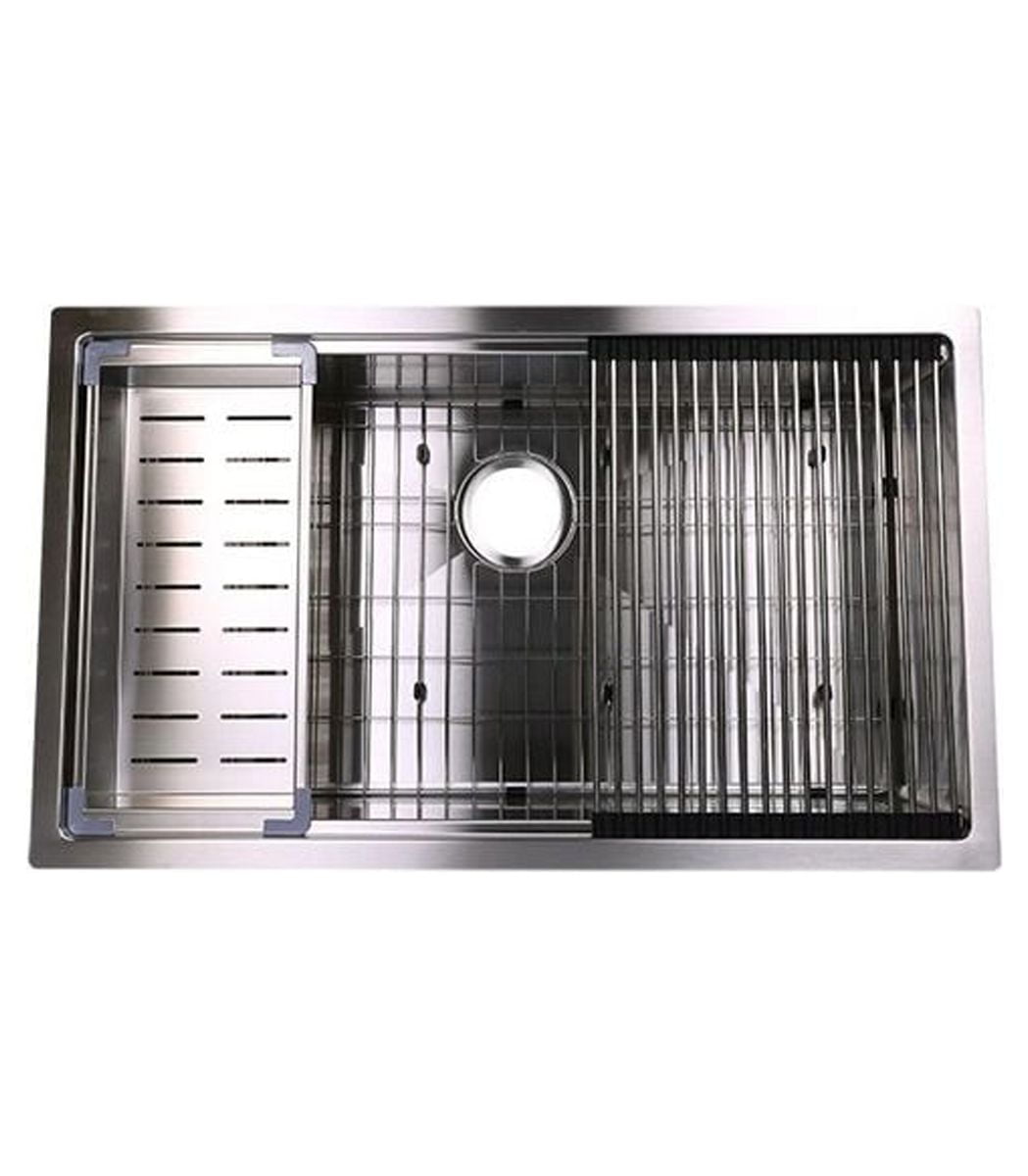 LSH3219-1 Single Bowl Zero Radius Workstation Kitchen Sink - Walmart.com