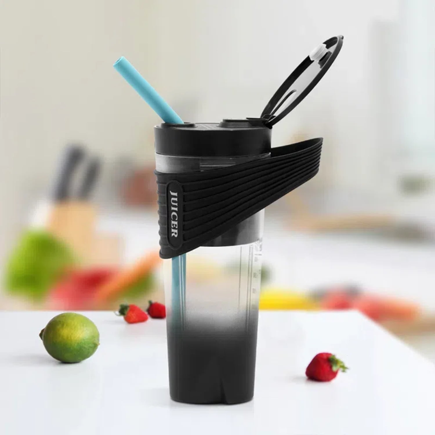 LSHA Personal Blender, 16 oz, 1 Piece,Portable Blender with Straw for ...