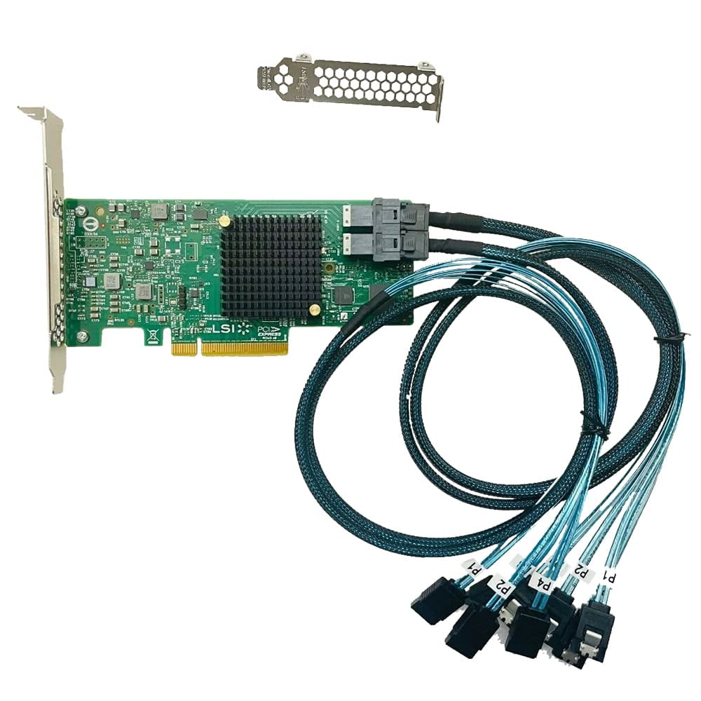 LSI 9300-8i RAID Controller SSF20 Card PCI E 3.0 12Gbps HBA IT Mode ZFS ...