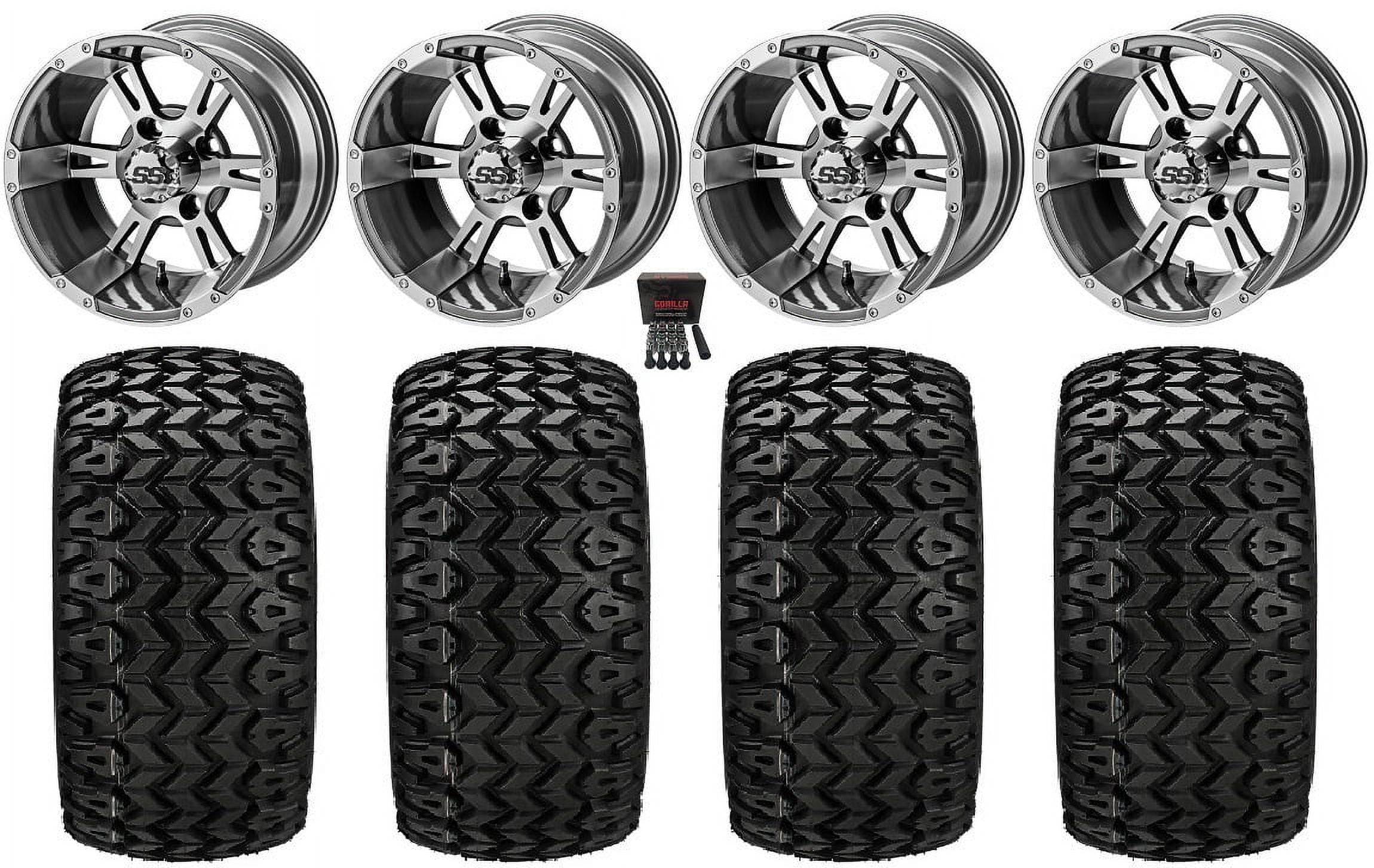 LSI Raptor 12" Golf Wheels Gm/Machined 23" Sierra Sport Tires Yamaha ...