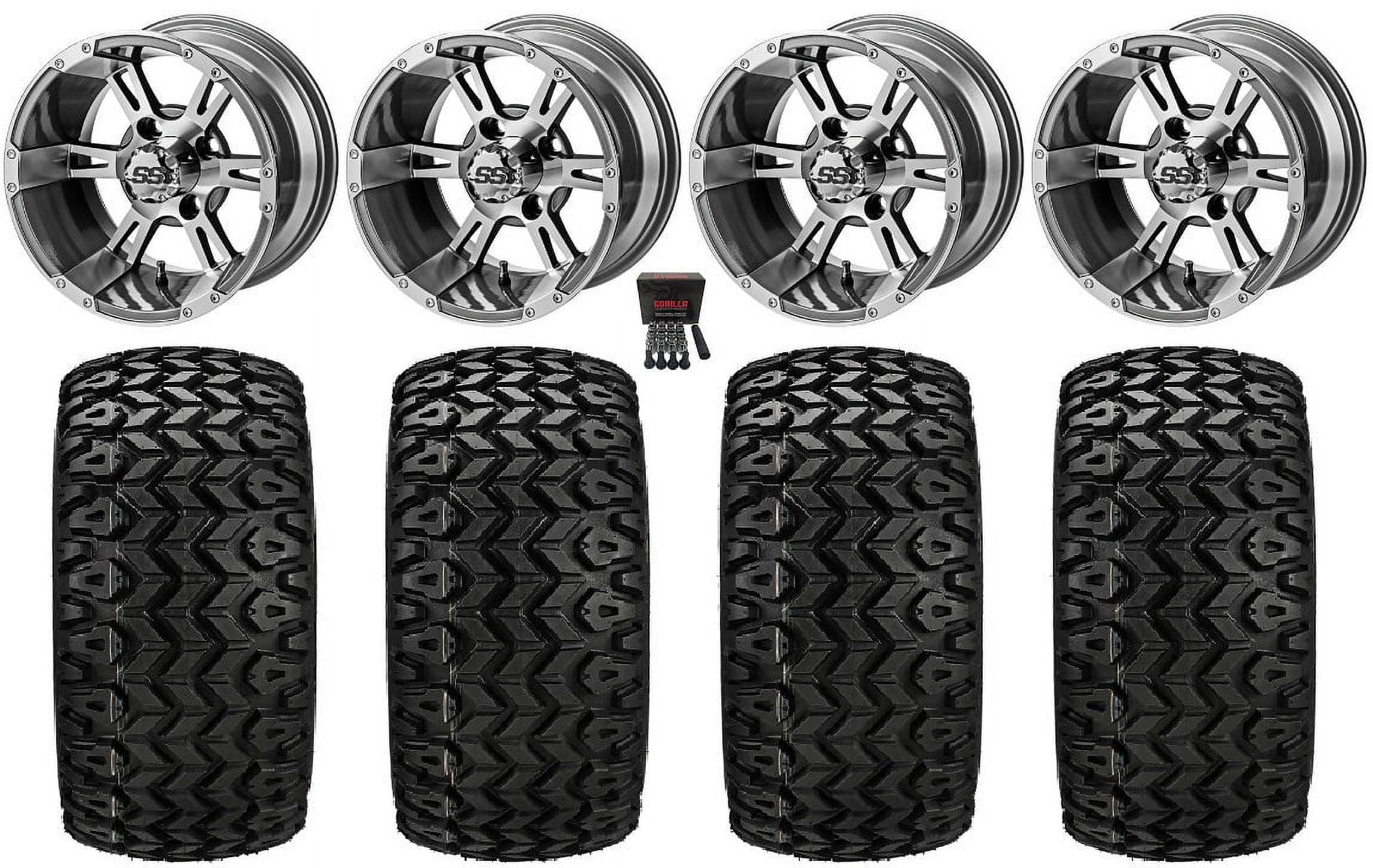 LSI Raptor 12" Golf Wheels Gm/Machined 23" Sierra Tires Yamaha ...