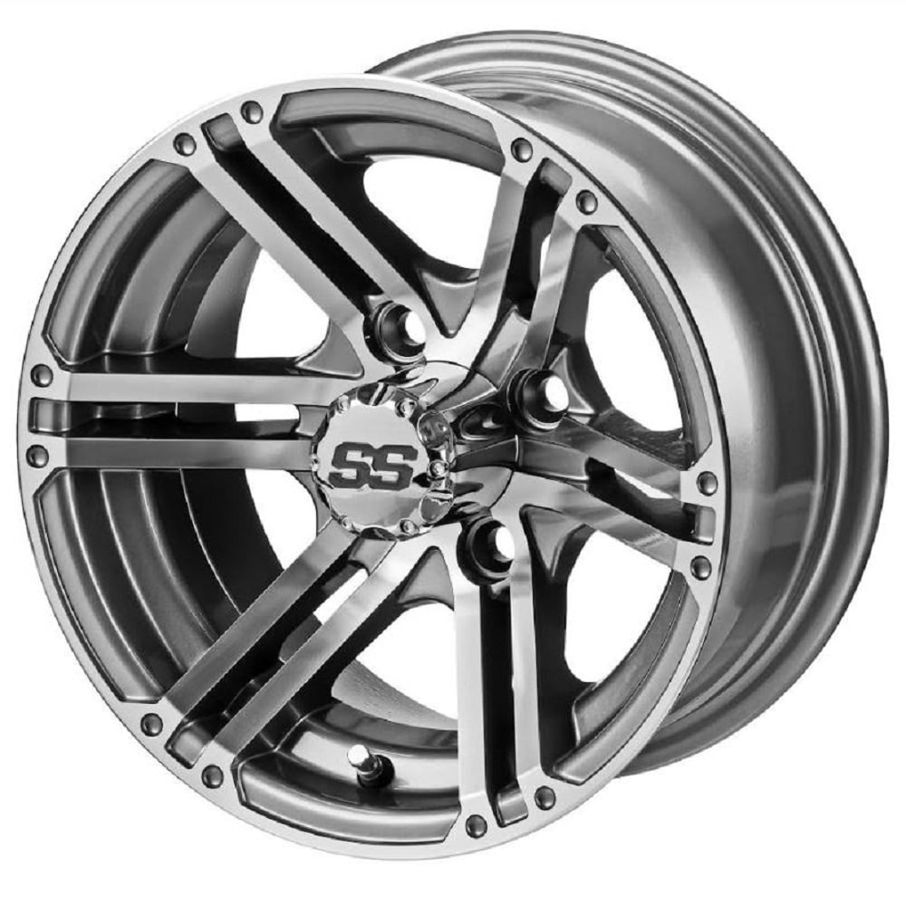 LSI Yukon 14x7 Golf Cart Wheel - Mirror 3+4 [14068] - Walmart.com