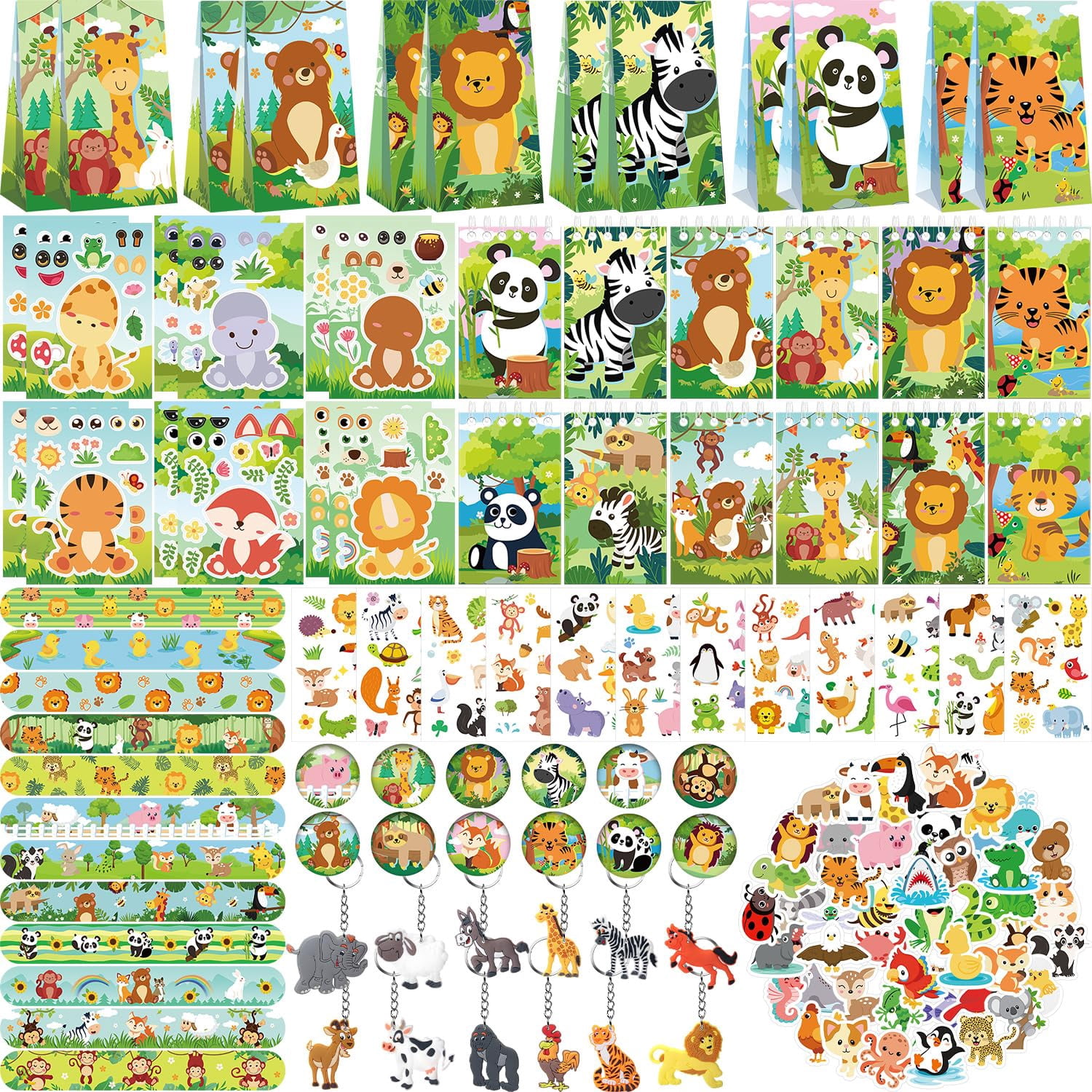 LSJDEER Jungle SafariITSC Birthday Decorations, Wild Animals Party ...