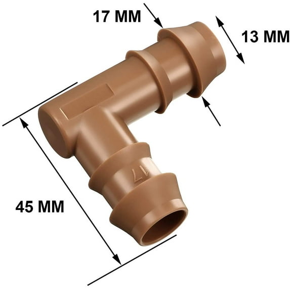 LSKJGA-20 Packs 1/2 Inch Drip Irrigation Fittings Connectors Barbed ...