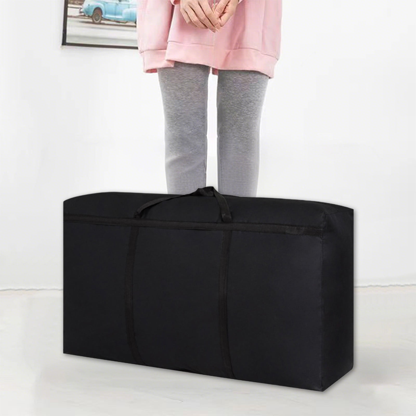 LSLJS 140L Storage Bag Large Easy-Clean Water-Repellent Zipper Sturdy ...