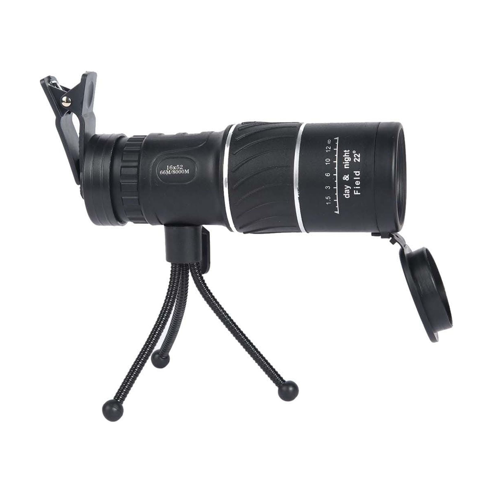 LSLJS 16x52 HD Monocular for Mobile Phone, High Power Zoomable Wide ...