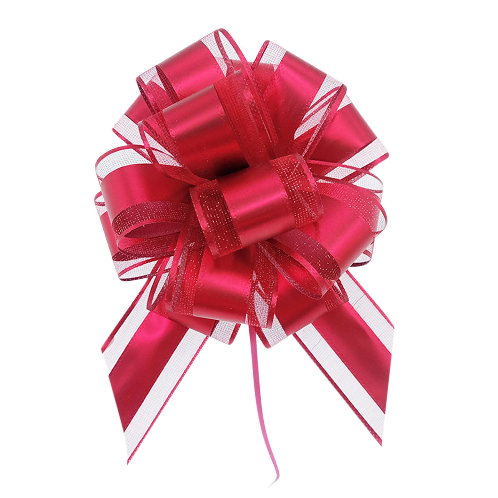 LSLJS 20 Pcs Christmas Pull Bows with Ribbon, Solid Color Gift Wraping ...