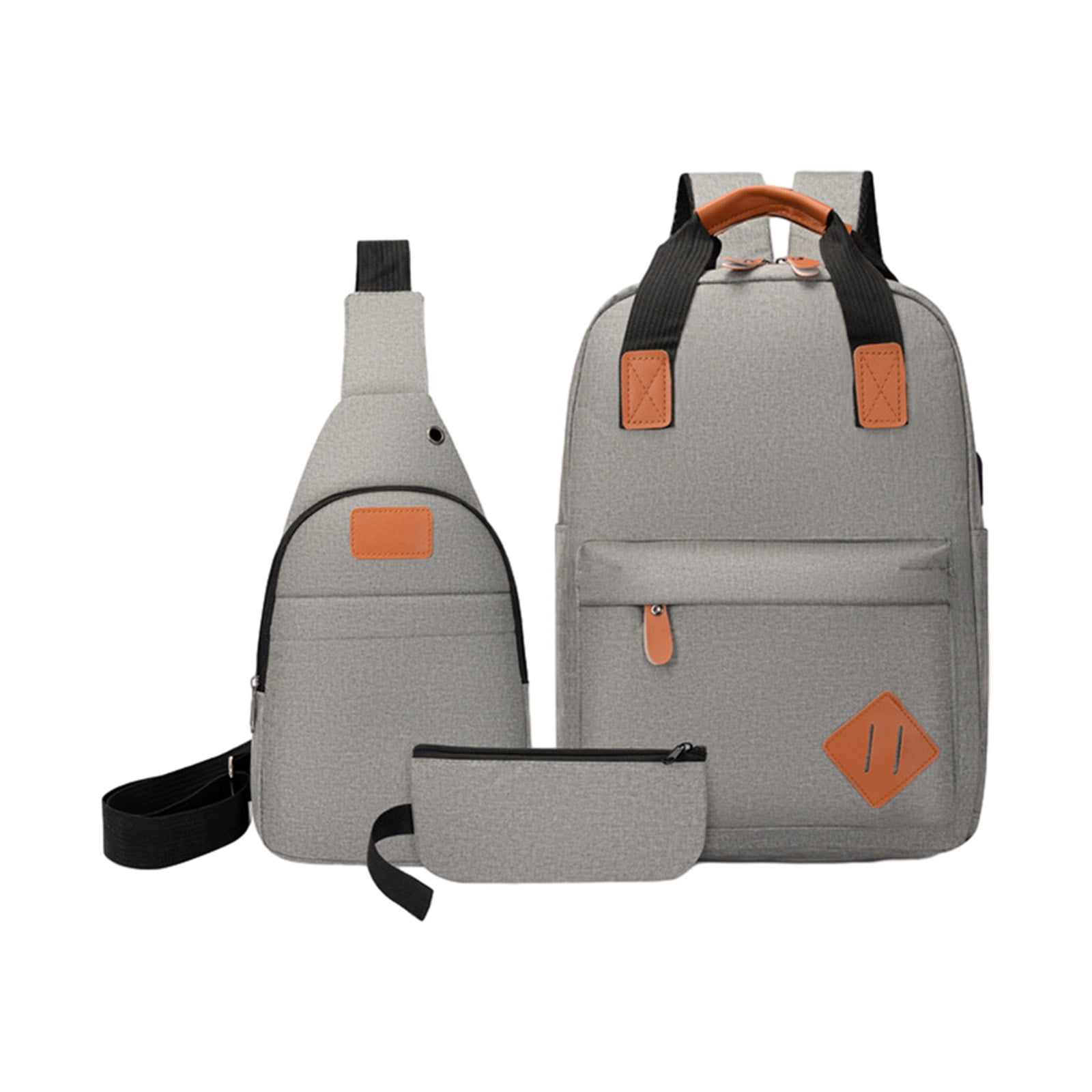 LSLJS 3 Pcs Travel Laptop Backpack Set, College Laptop Backpack with ...