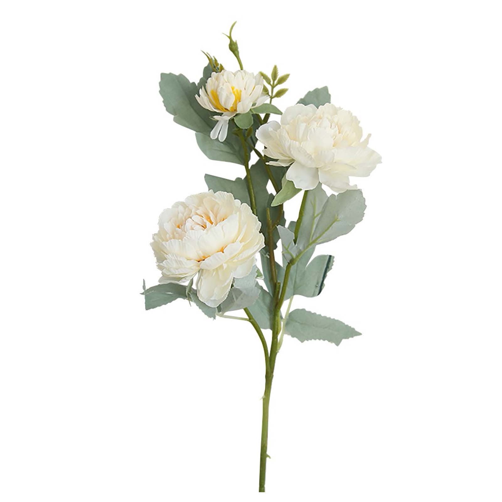 LSLJS Artificial Flowers Realistic Peony Plastic Flowers Decoration, No ...