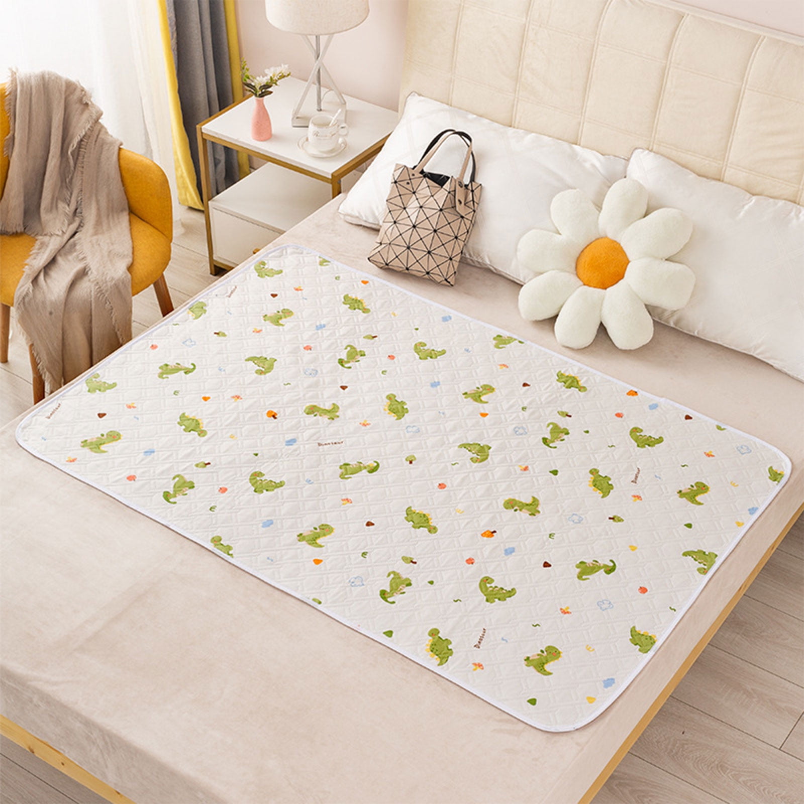 LSLJS Bed Pads 60x40" Large Waterproof Washable Reusable Bedwetting ...