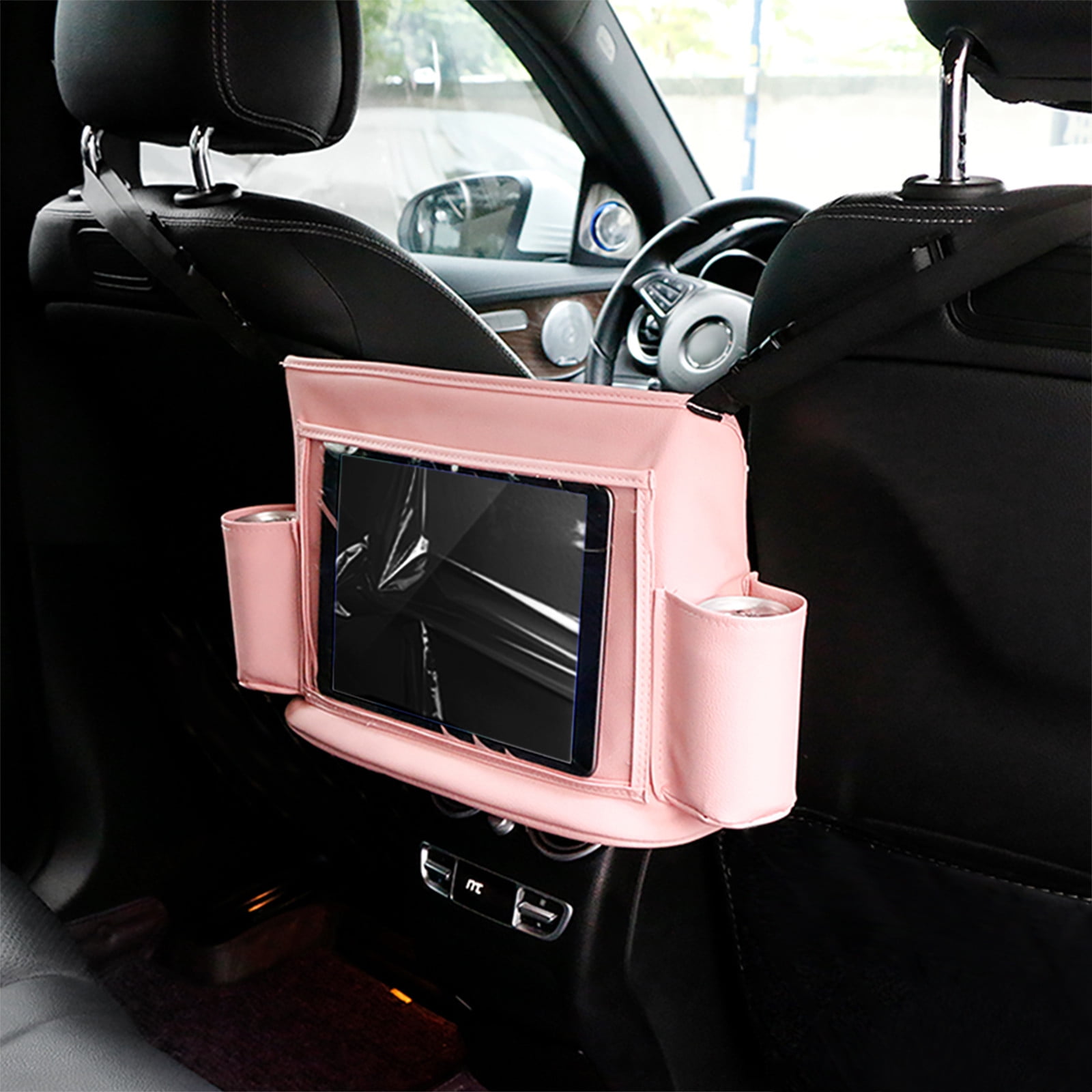 LSLJS Car Handbag Holder Between Seats, Large Capacity PU Leather Car ...