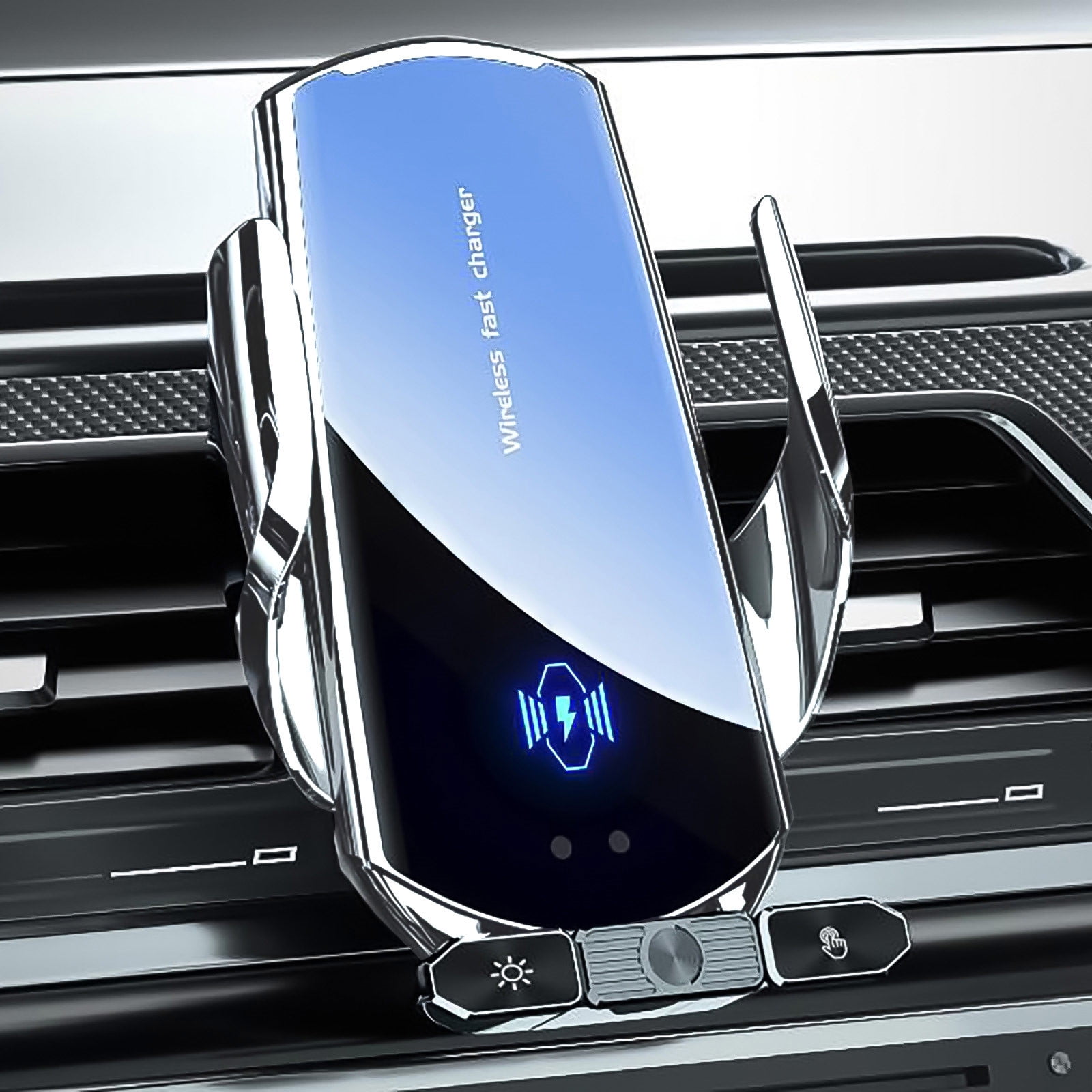 LSLJS Car Mount Charger, Auto Clamping Wireless Magnetic Charger for ...