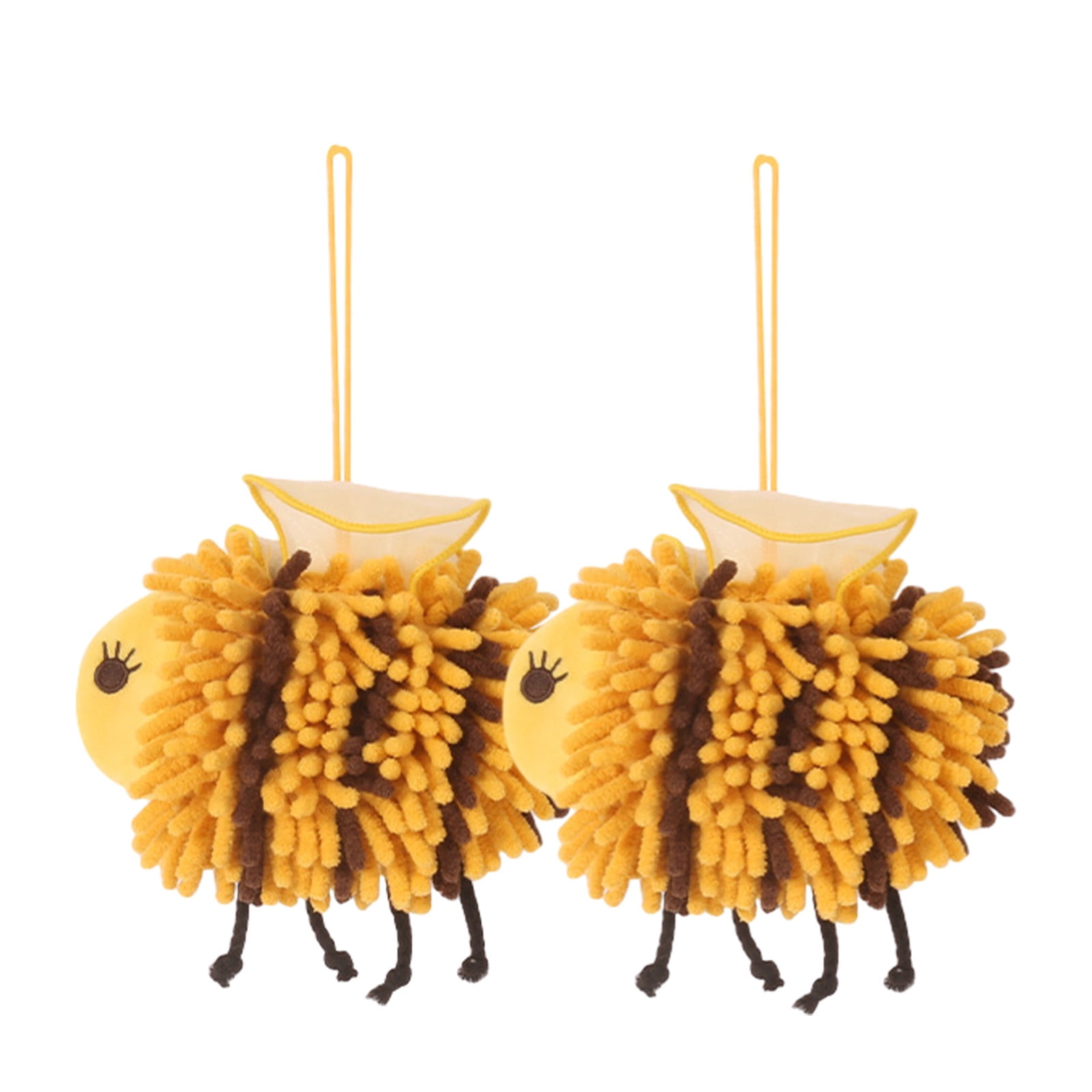LSLJS Chenille Hand Towel, Cute Honeybee Design Microfiber Hand Towels ...