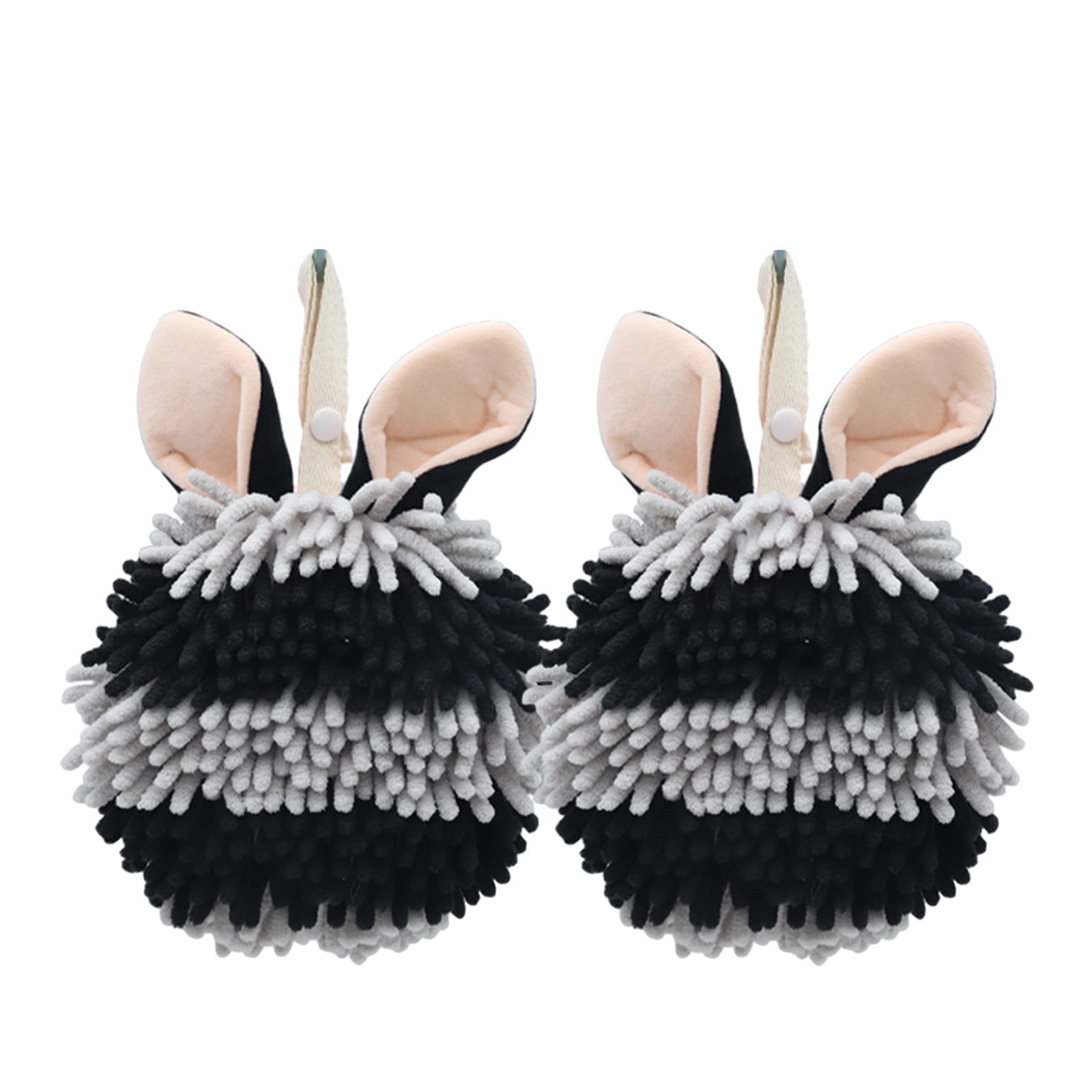 LSLJS Chenille Hand Towel, Cute Rabbit Ear Design Microfiber Hand ...