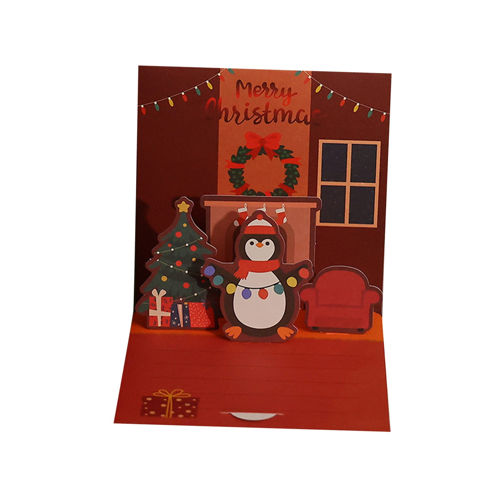 LSLJS Christmas Greeting Card with Envelope - 3D Pops Up Blank ...
