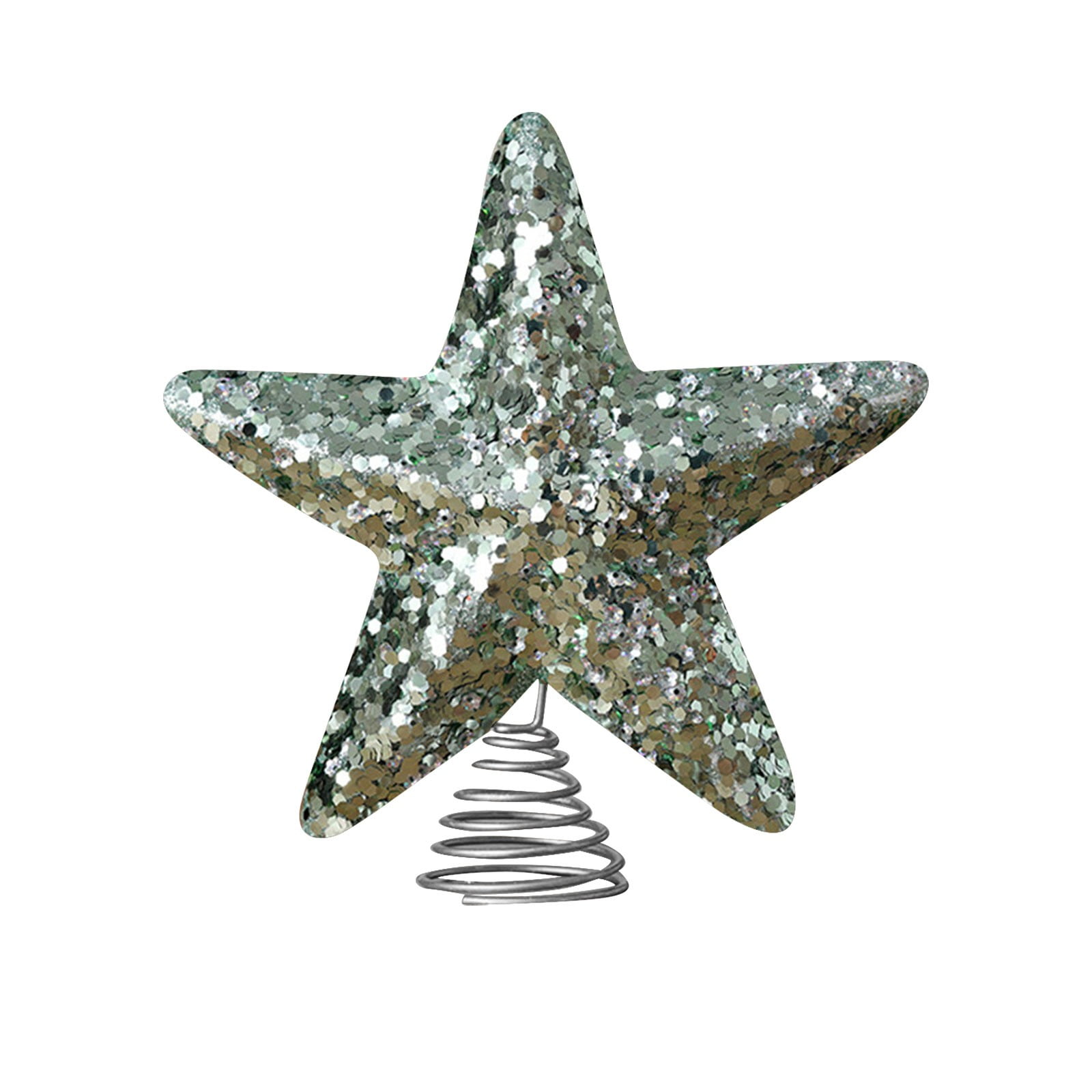 LSLJS Christmas Tree Topper Christmas Decorations - 8.7 inch Glitter 3D ...
