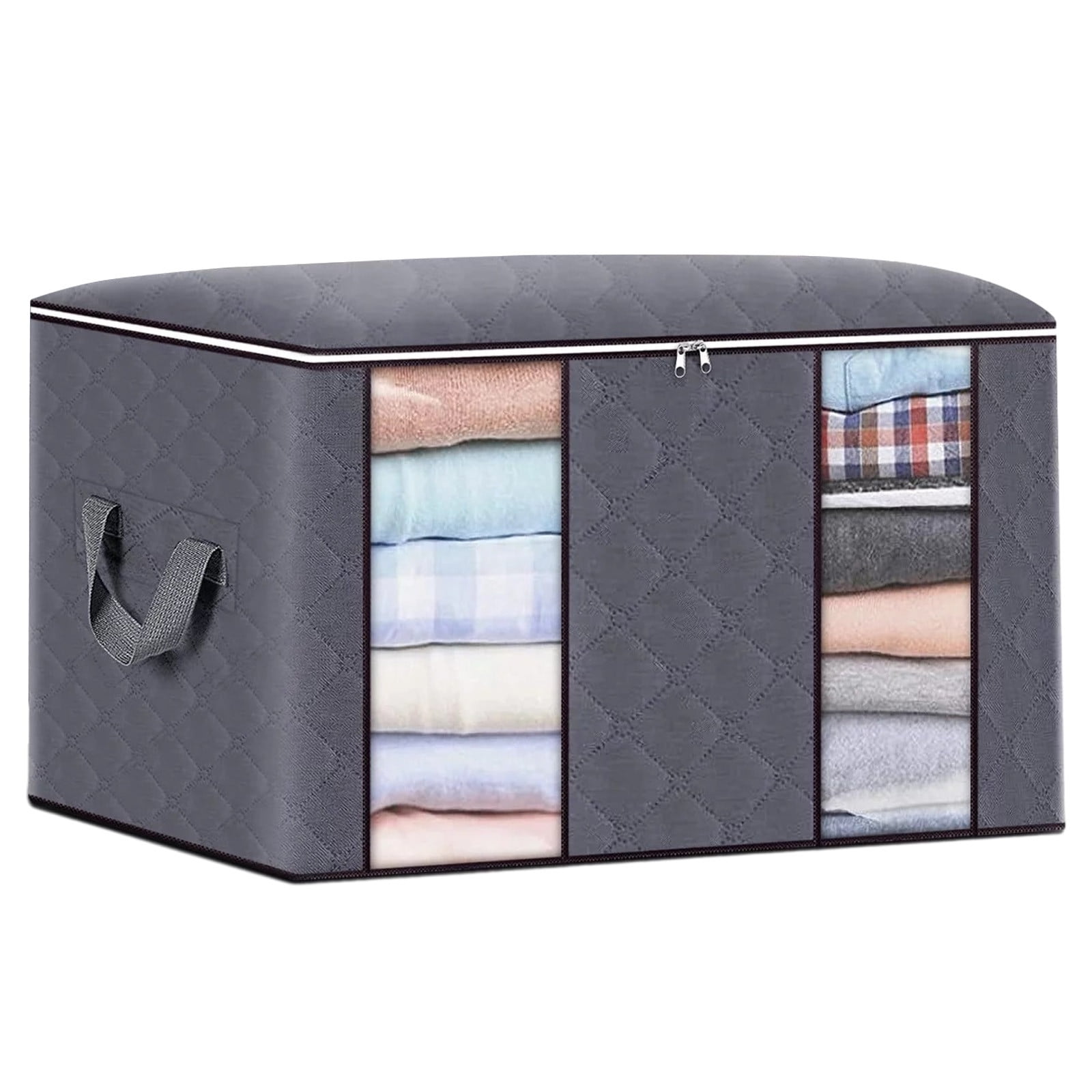 LSLJS Clothes Storage Bag, 90L Large Wardrobe Sorting Storage Bin ...