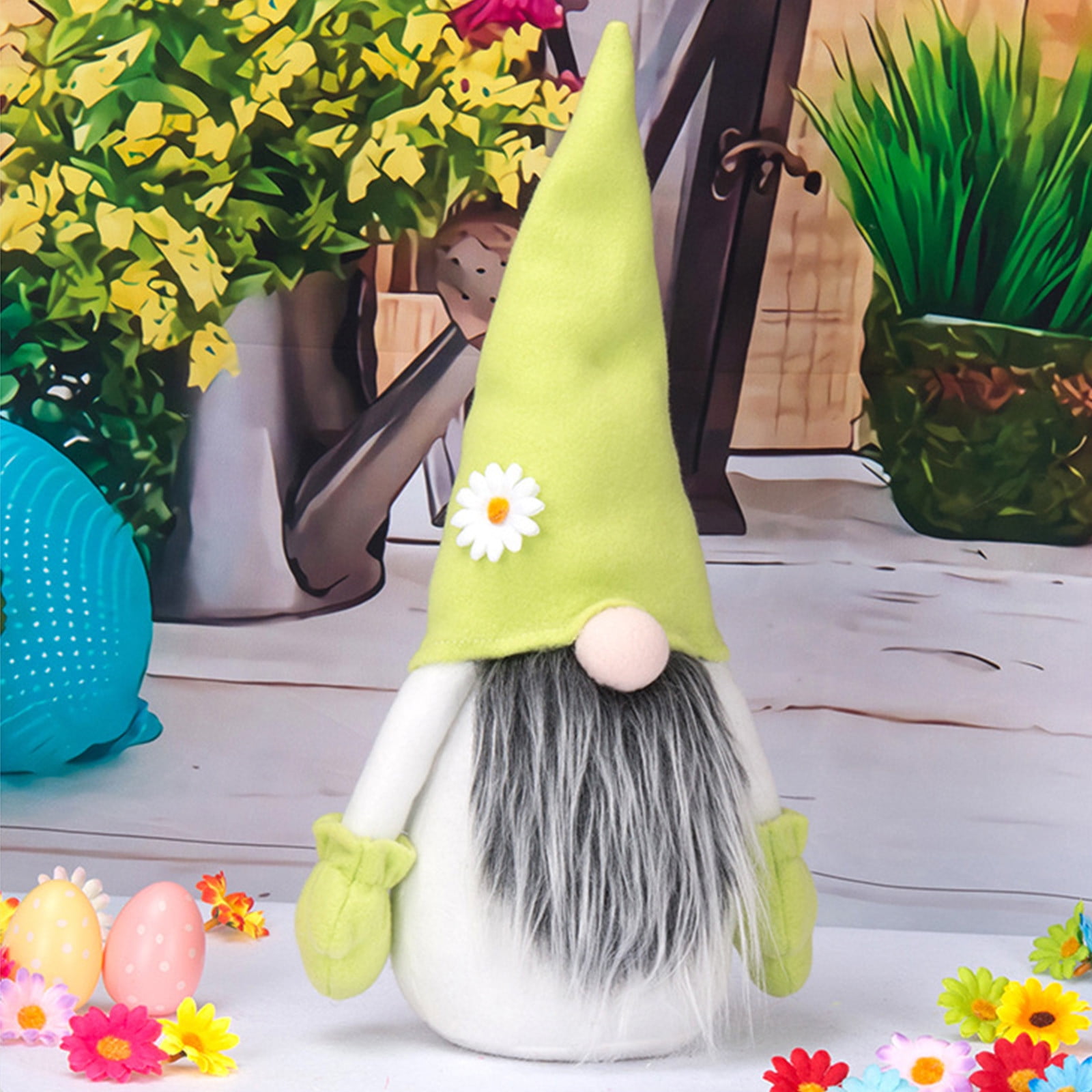 LSLJS Easter Decorations Easter Gnomes Ornaments Easter Cute Pointed ...