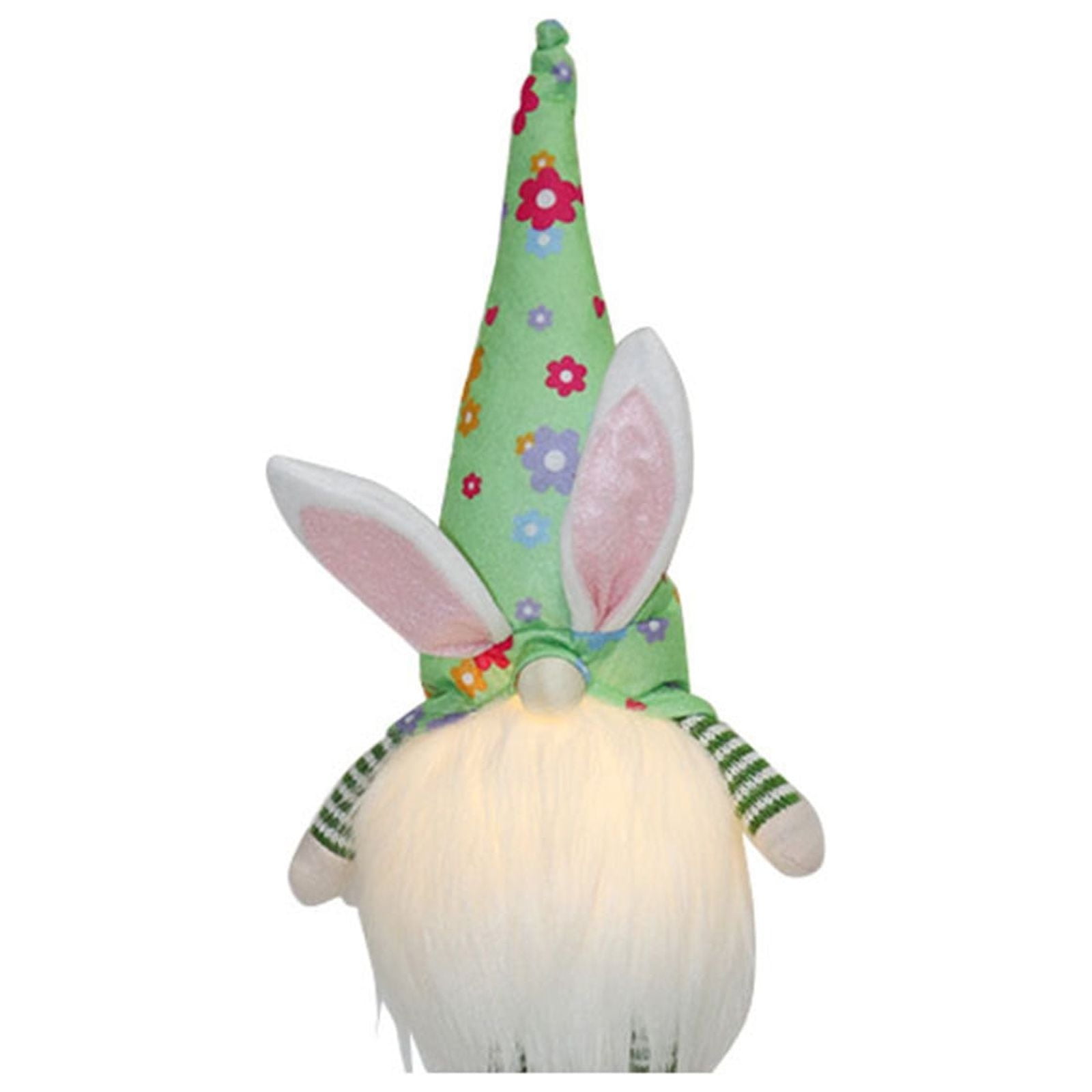 LSLJS Easter Decorations Easter Lighted Gnomes Ornaments Cute Rabbit ...