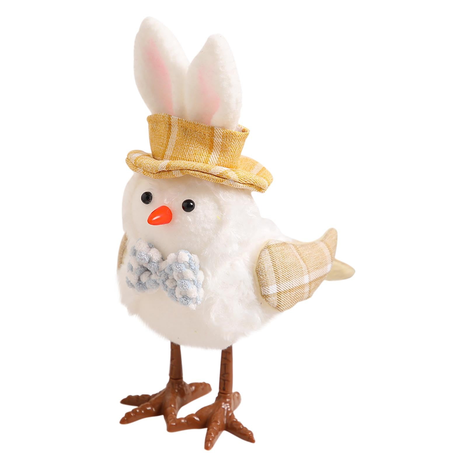 LSLJS Easter Glowing Birds with Rabbit Ears, LED Light Plush Ornaments ...