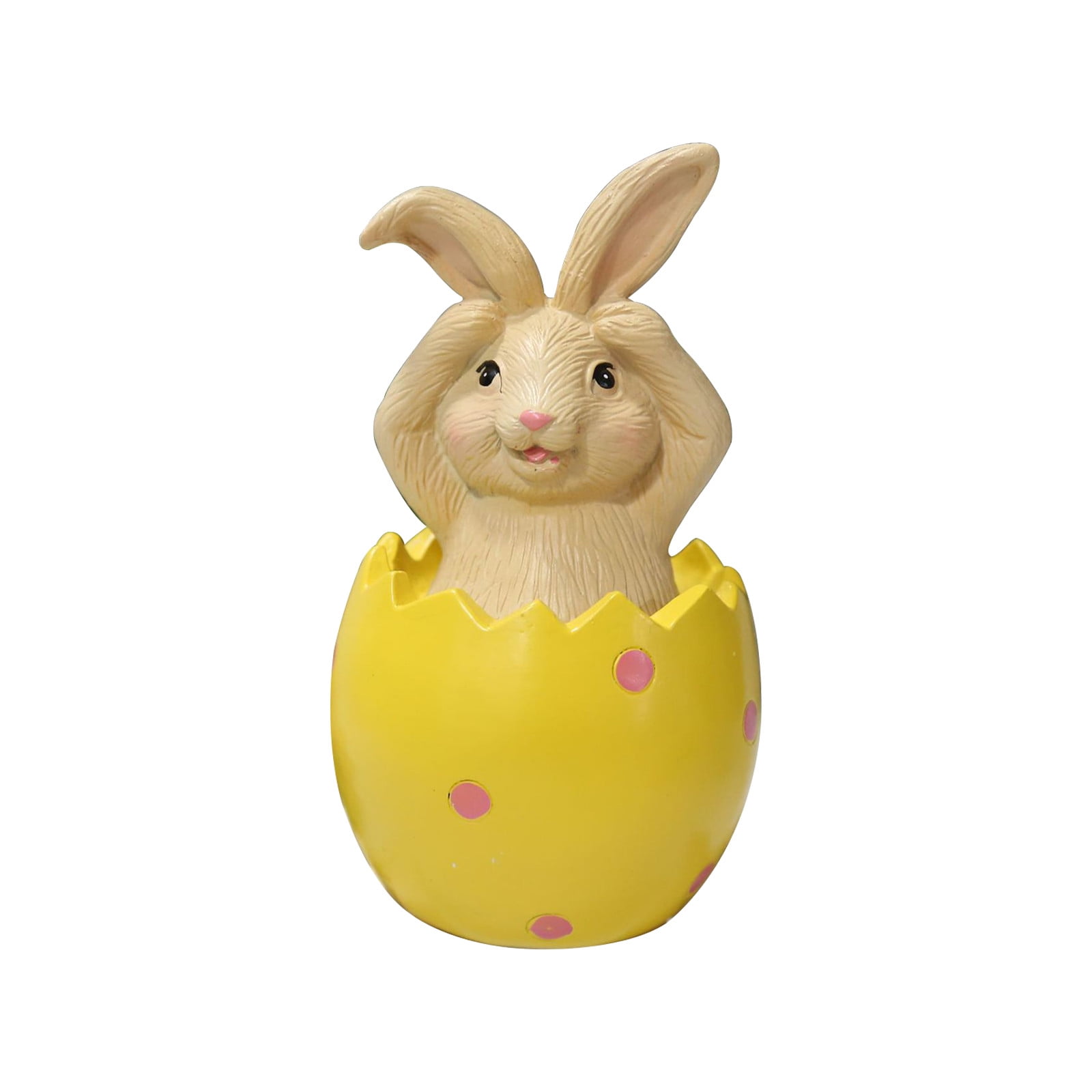 LSLJS Easter Rabbit Eggshell Ornaments, Easter Decorations 5.4 inch 3D ...