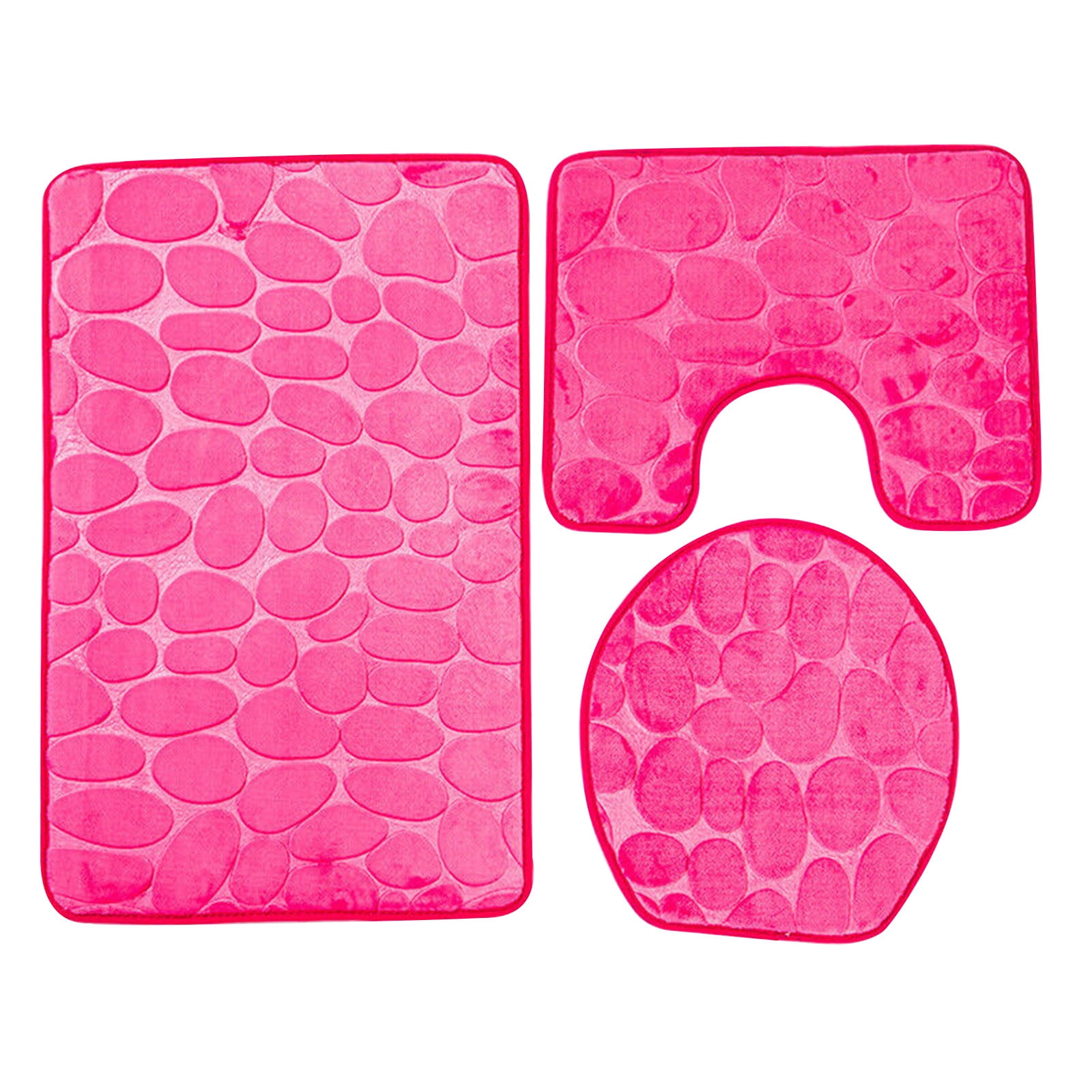 LSLJS Fall Decorations Bathroom Rug Set, 3 Pcs Bath Mat with Toilet Lid ...