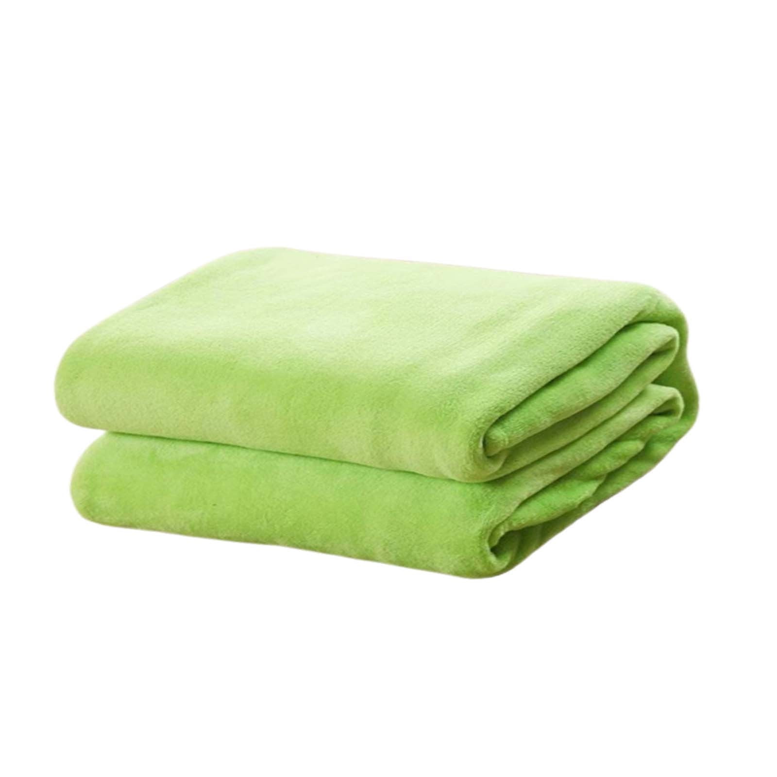 LSLJS Fleece Throw Blankets - 47.2x79 inch Solid Color Flannel Throw ...