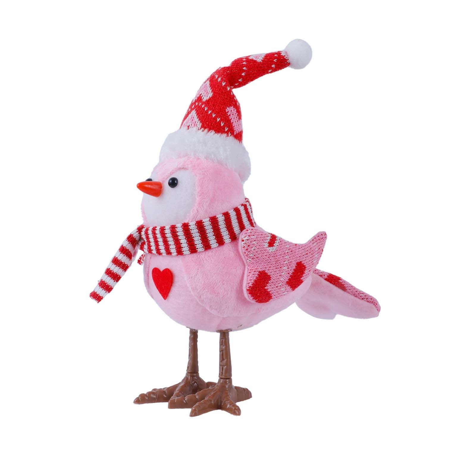 LSLJS Valentine Couple Birds with LED Lights, Plush Dolls with Hat ...