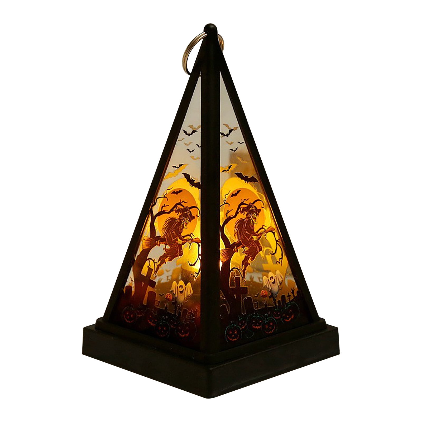 LSLJS Halloween Candle Lantern,Halloween Decorations Vintage LED Candle ...