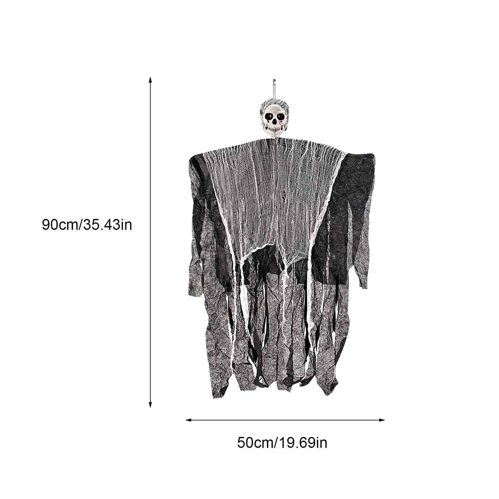 Lksixu Halloween Decoration Hanging Skeleton Ghost Props Realistic ...