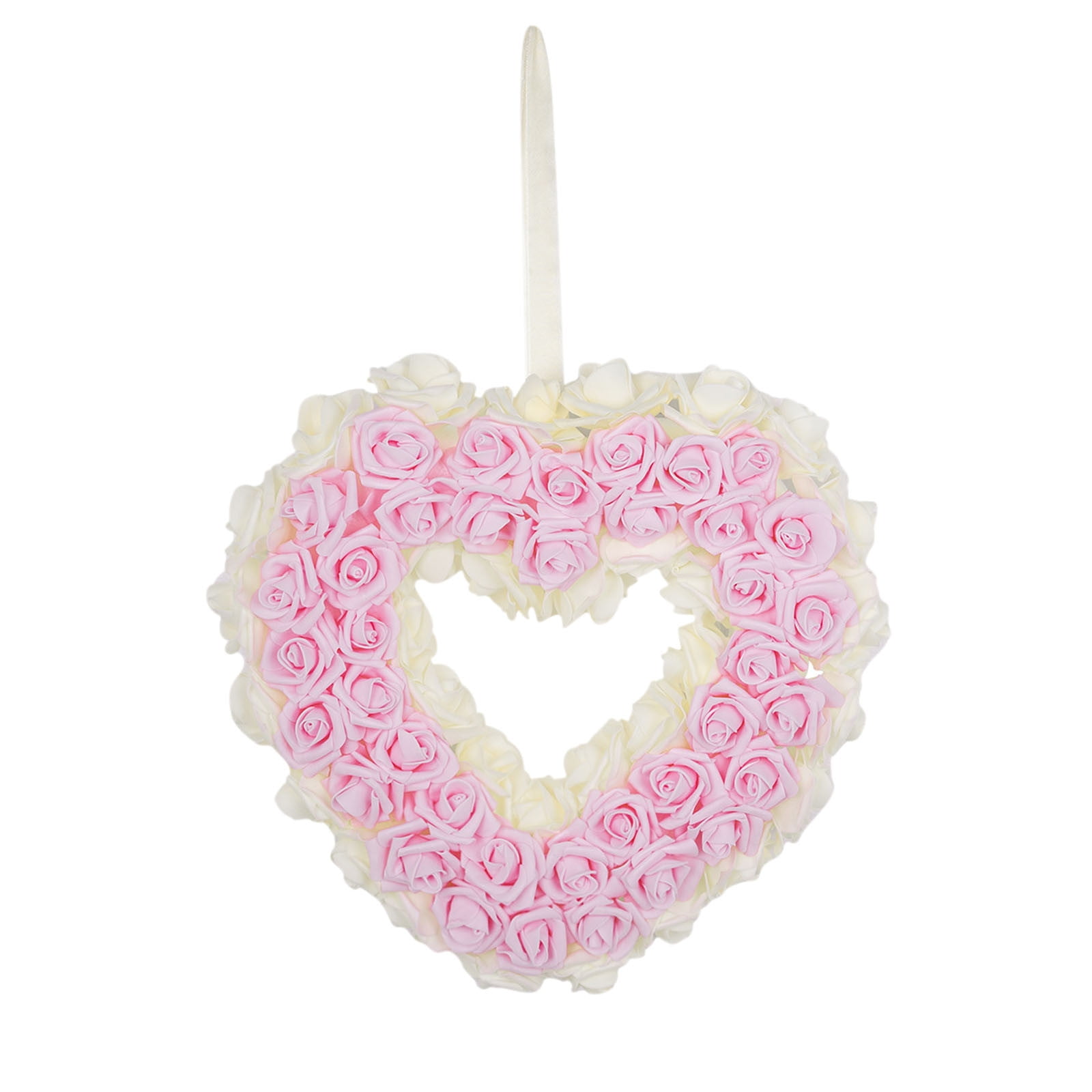 LSLJS Heart-shaped Garland for Front Door, Valentine Decorations 14.2 ...